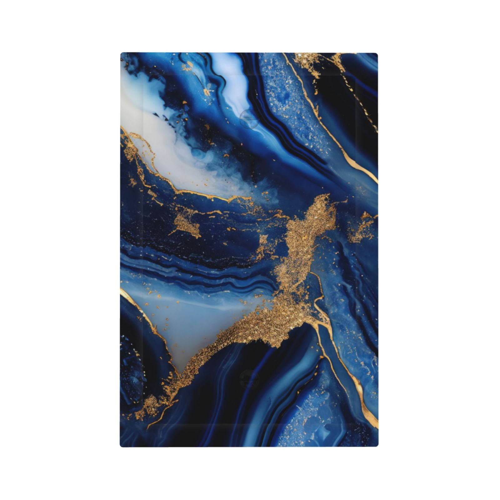 Fotbe Navy Blue Marble Print Duplex Receptacle Wall Plate, 1-Gang 5.0 ...