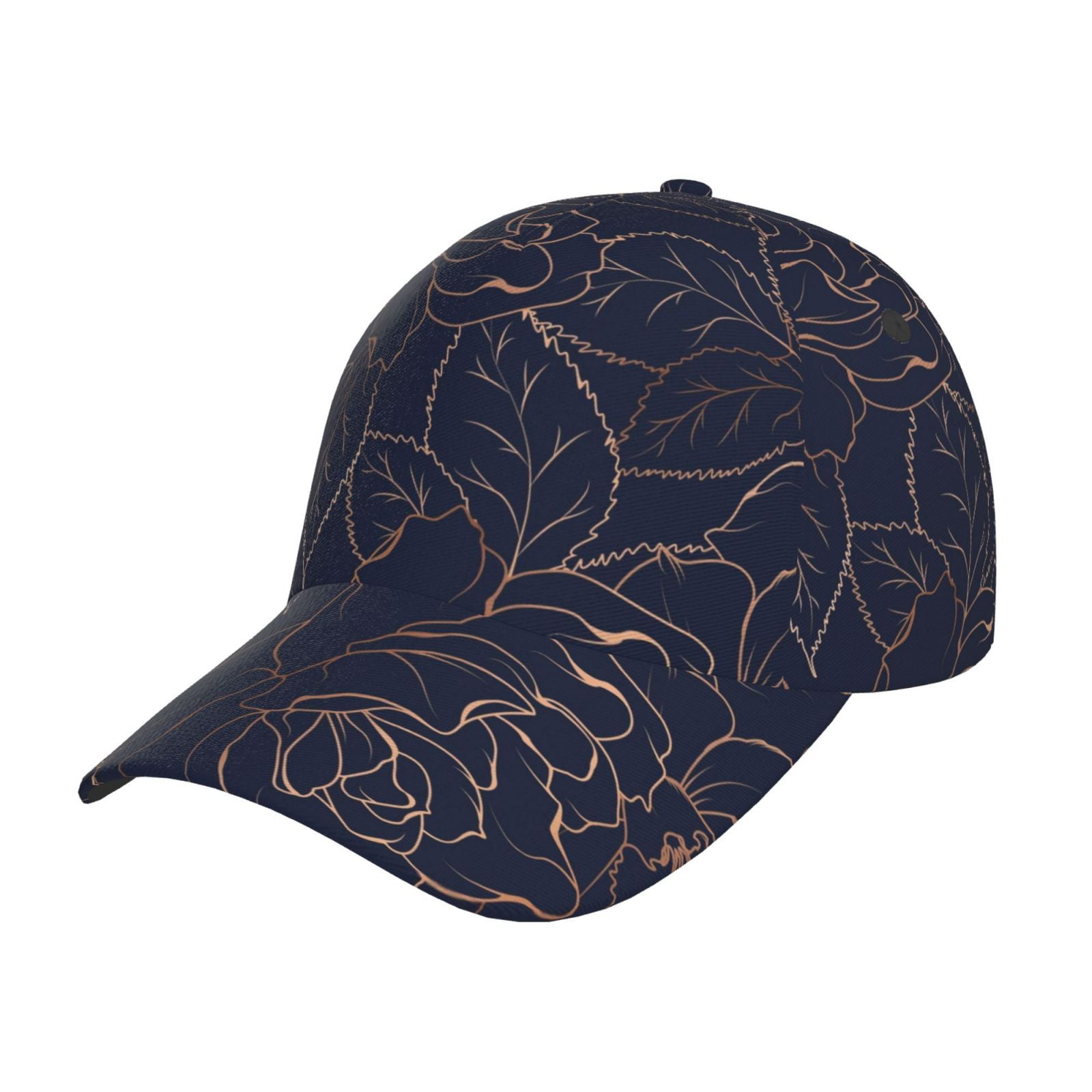 Fotbe Navy Dark Blue Baseball Cap, Navy Dark Blue Print Dad Hat,Outdoor ...