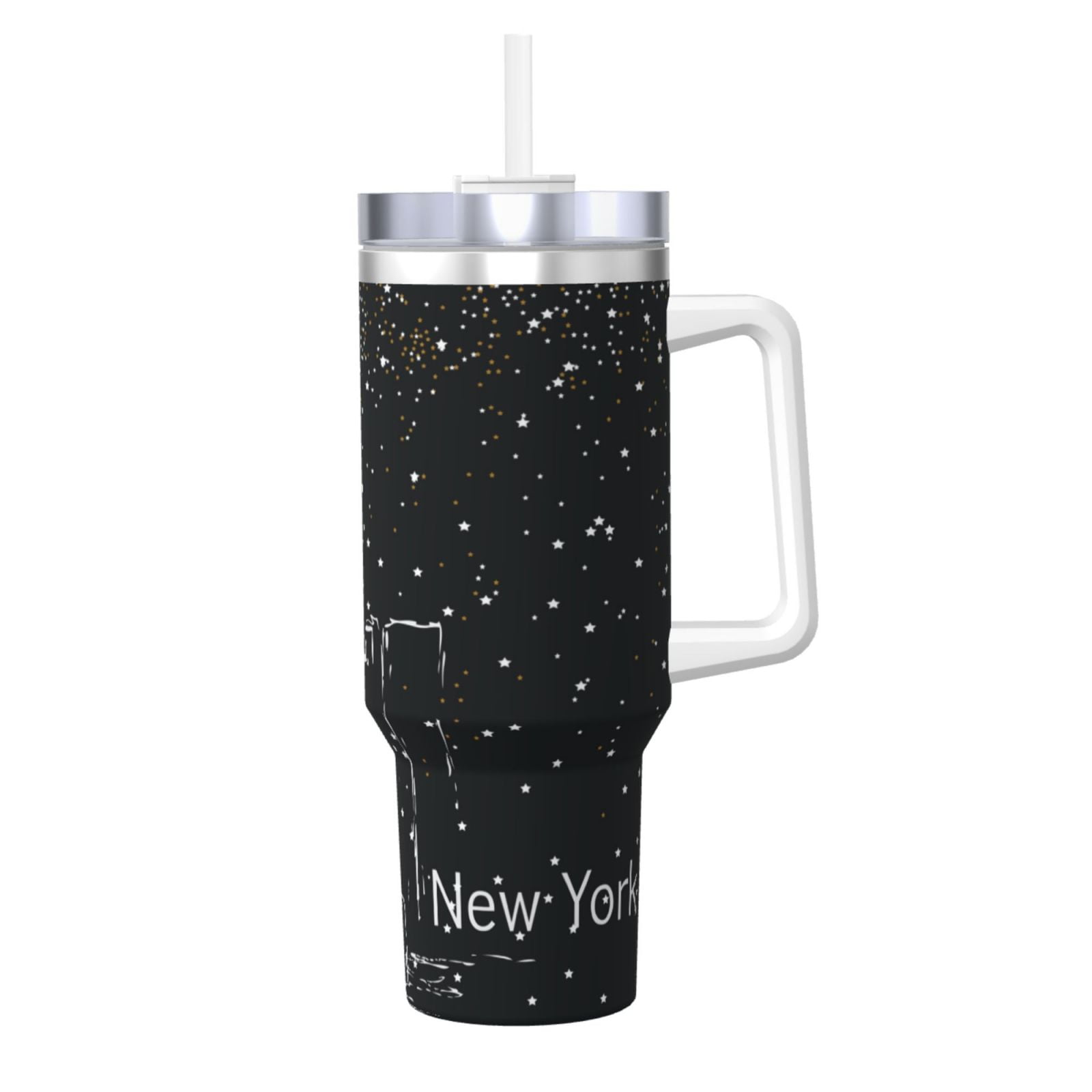 Fotbe New York City1 Pattern 40oz Ice Bully With Handle And Straw ...