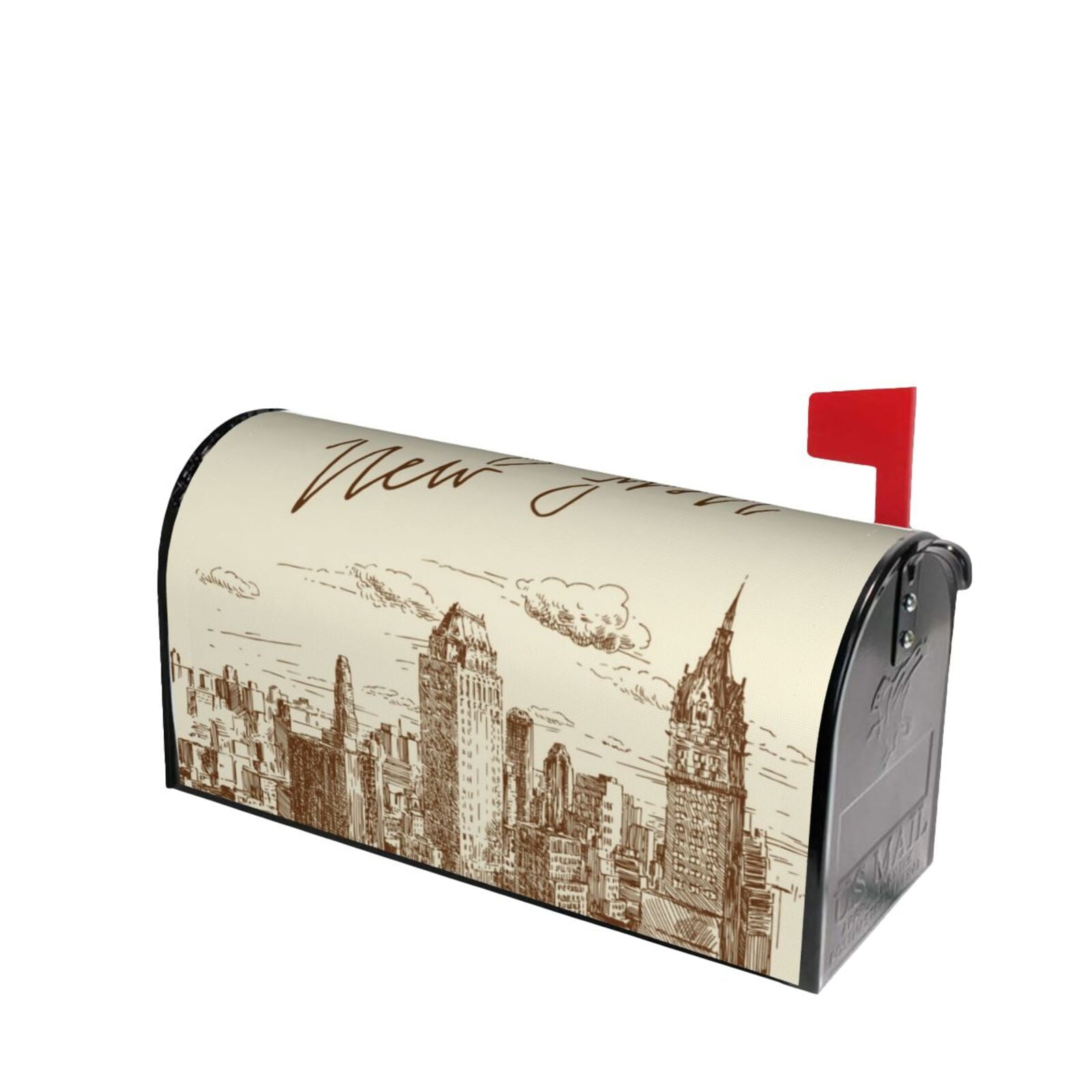 Fotbe New York Mailbox Covers Post Letter Box Cover Garden Decor ...