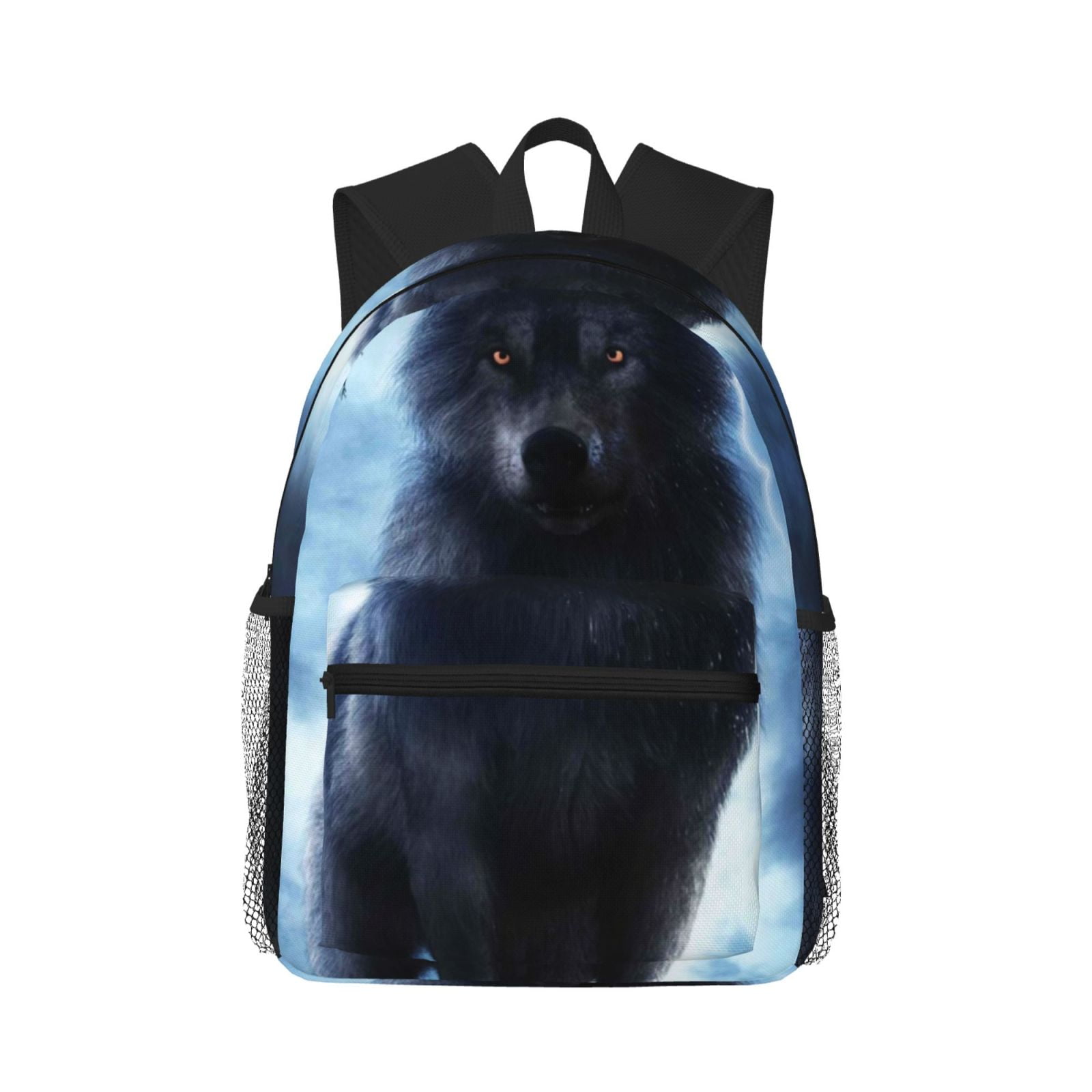 Fotbe Night Scene of Wolves Lightweight Casual Laptop Backpack for Men ...