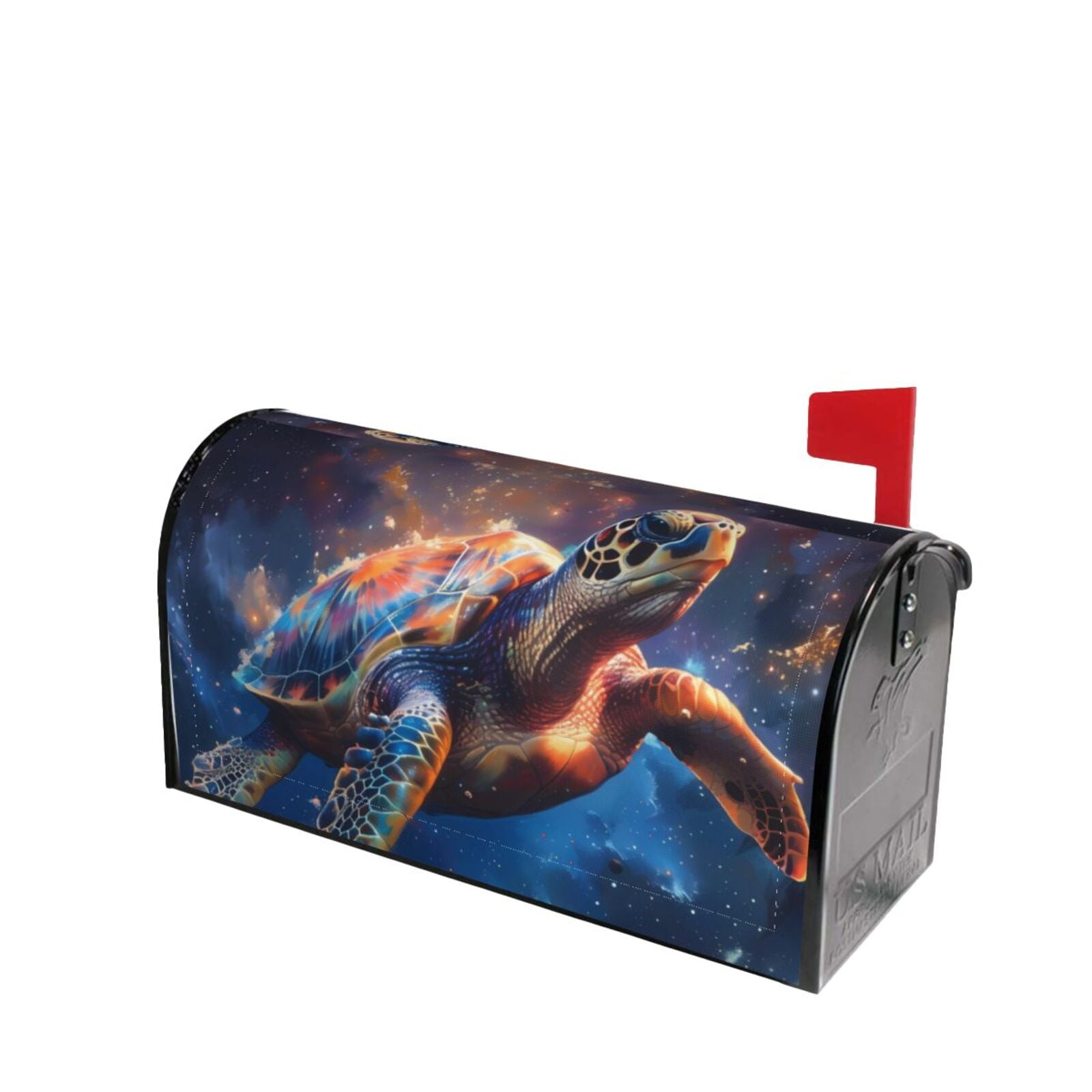 Fotbe Night Sky Turtle Mailbox Covers Post Letter Box Cover Garden ...