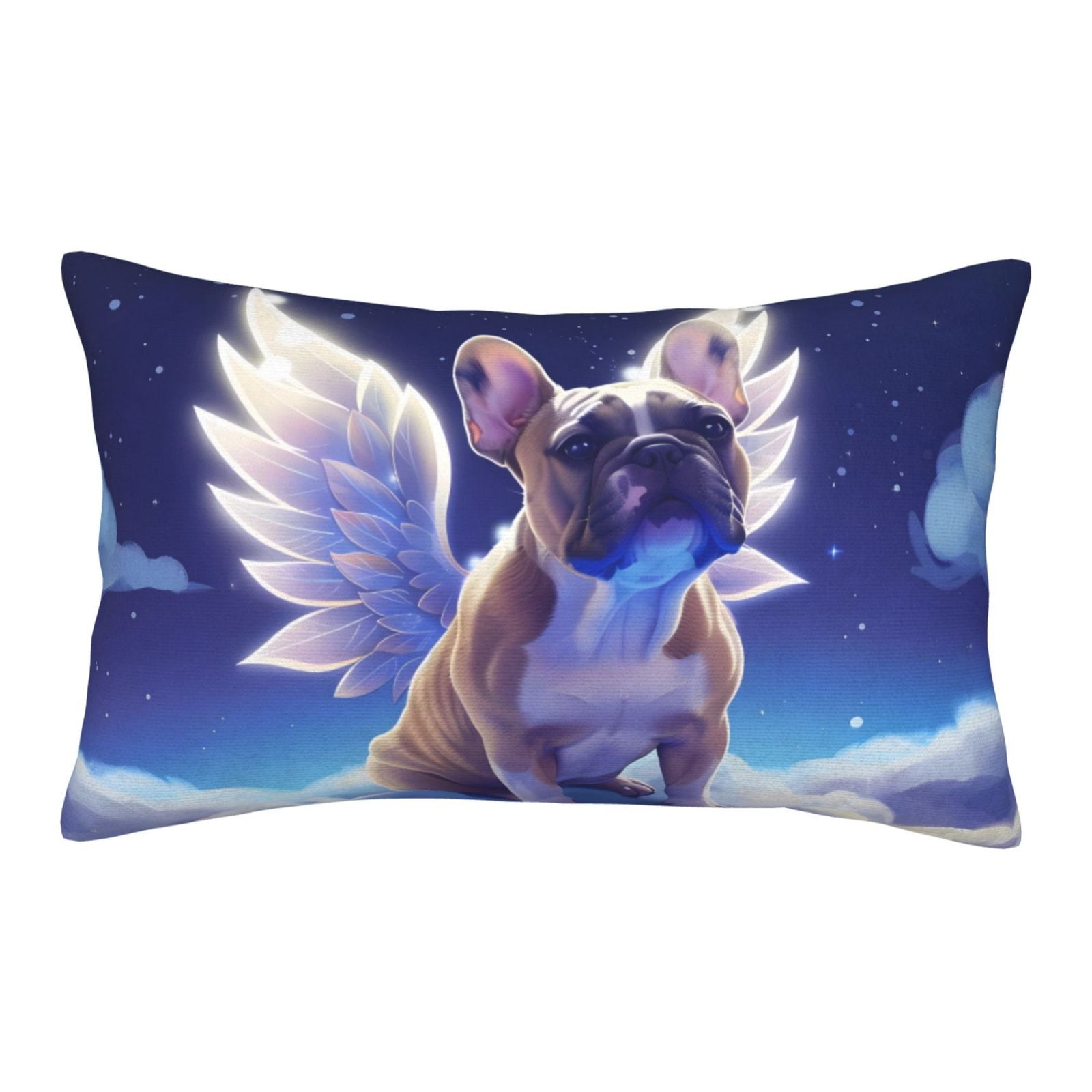 Fotbe Night Sky Winged French Bulldog Pillow Cases - Envelope Closure ...