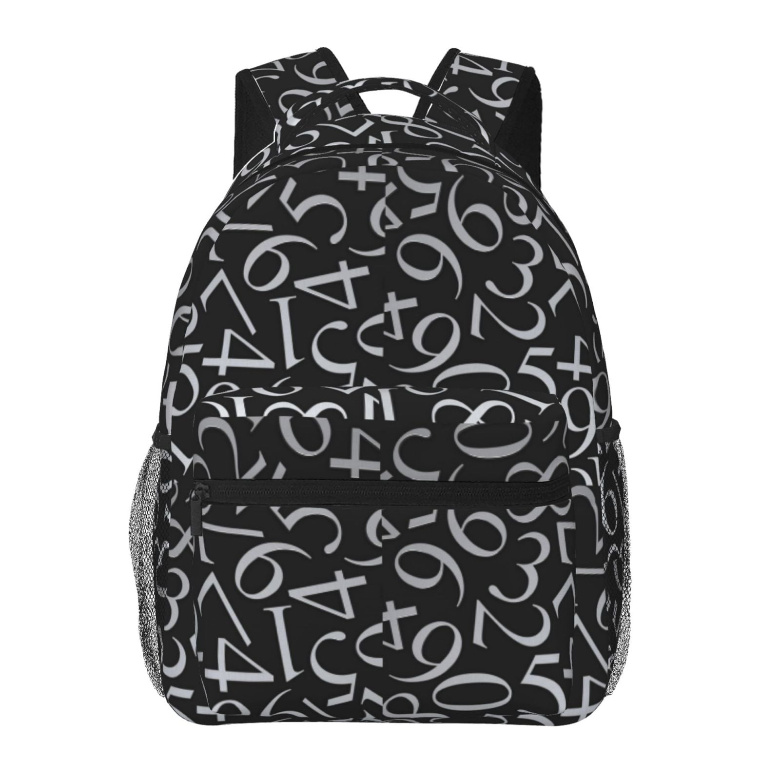 Fotbe Numbers Pattern Casual Backpack for School, Travel, and Outdoor ...