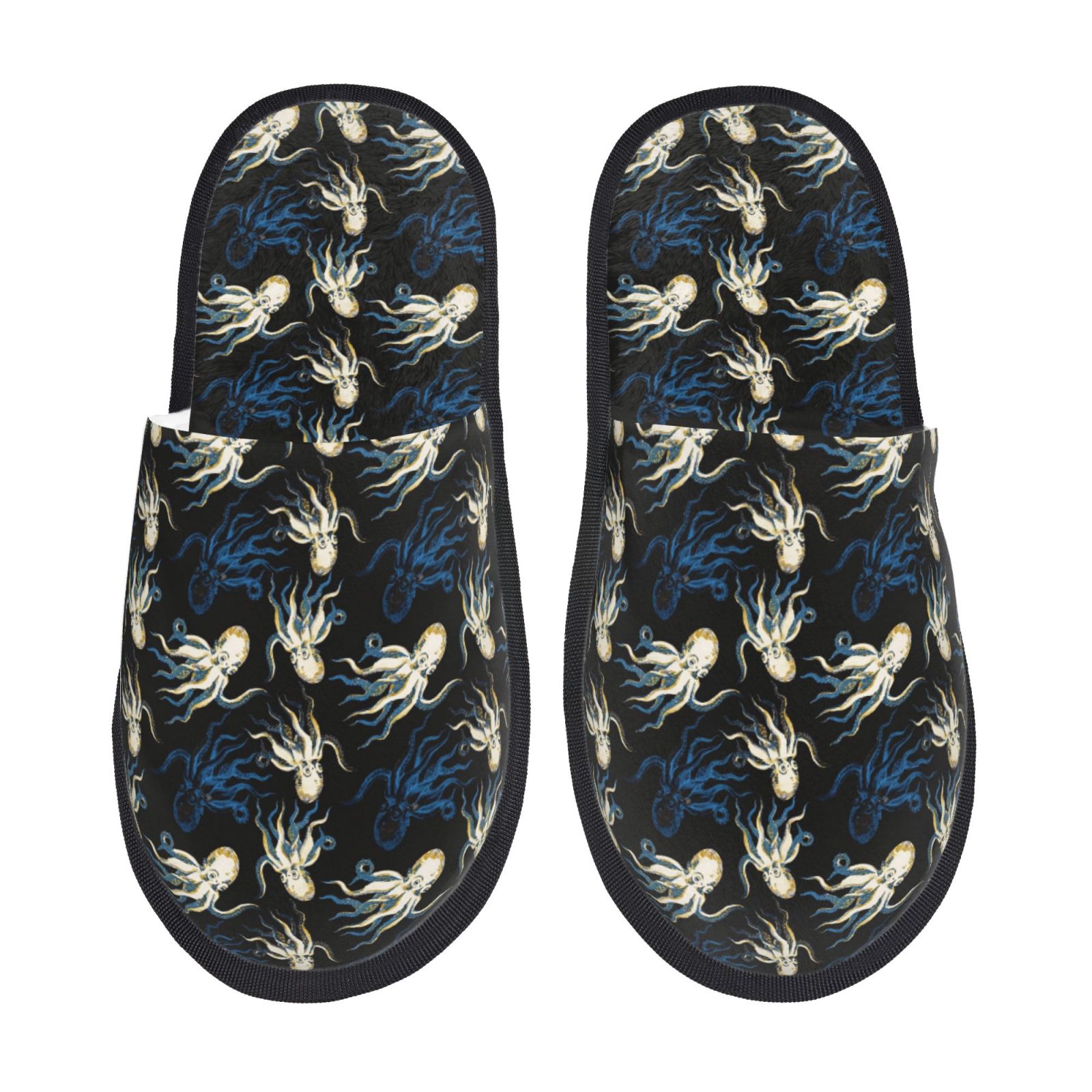 Fotbe Octopus 1 Pattern Women's Fuzzy Slippers Plush Slippers Fluffy ...