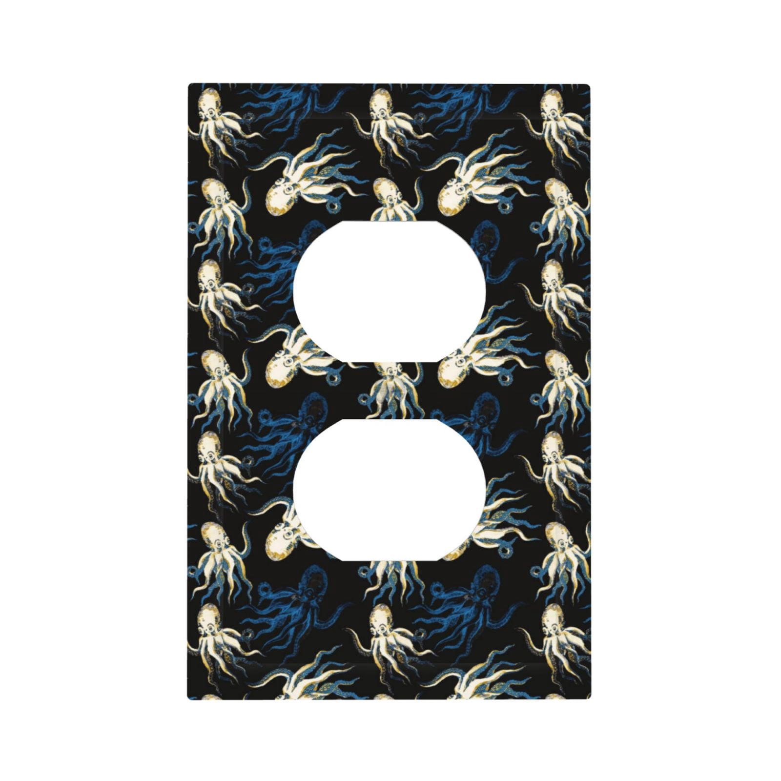 Fotbe Octopus 1 Print Duplex Receptacle Wall Plate, 1-Gang 5.0" x3.0 ...