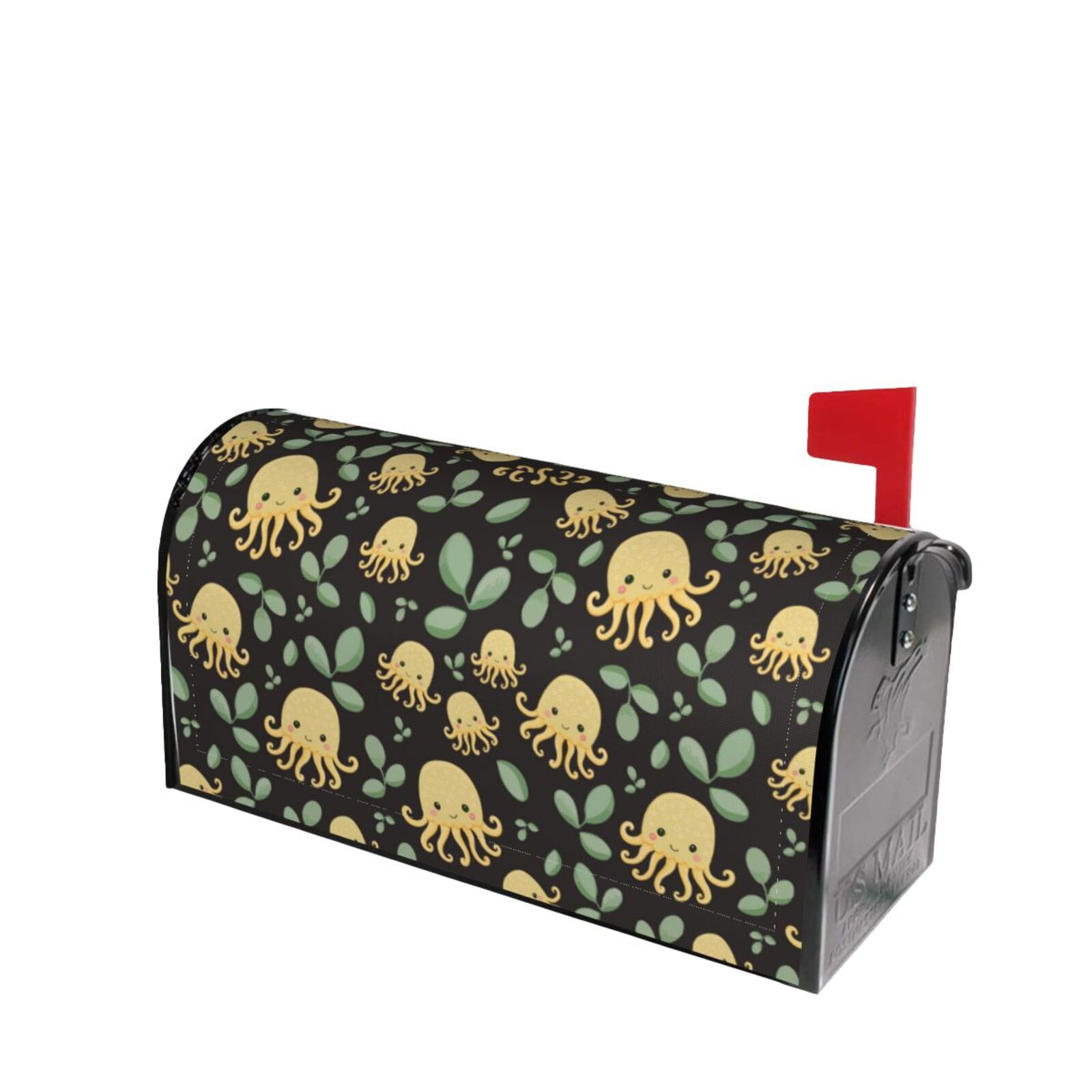 Fotbe Octopuses And Leaves Mailbox Covers Post Letter Box Cover Garden ...