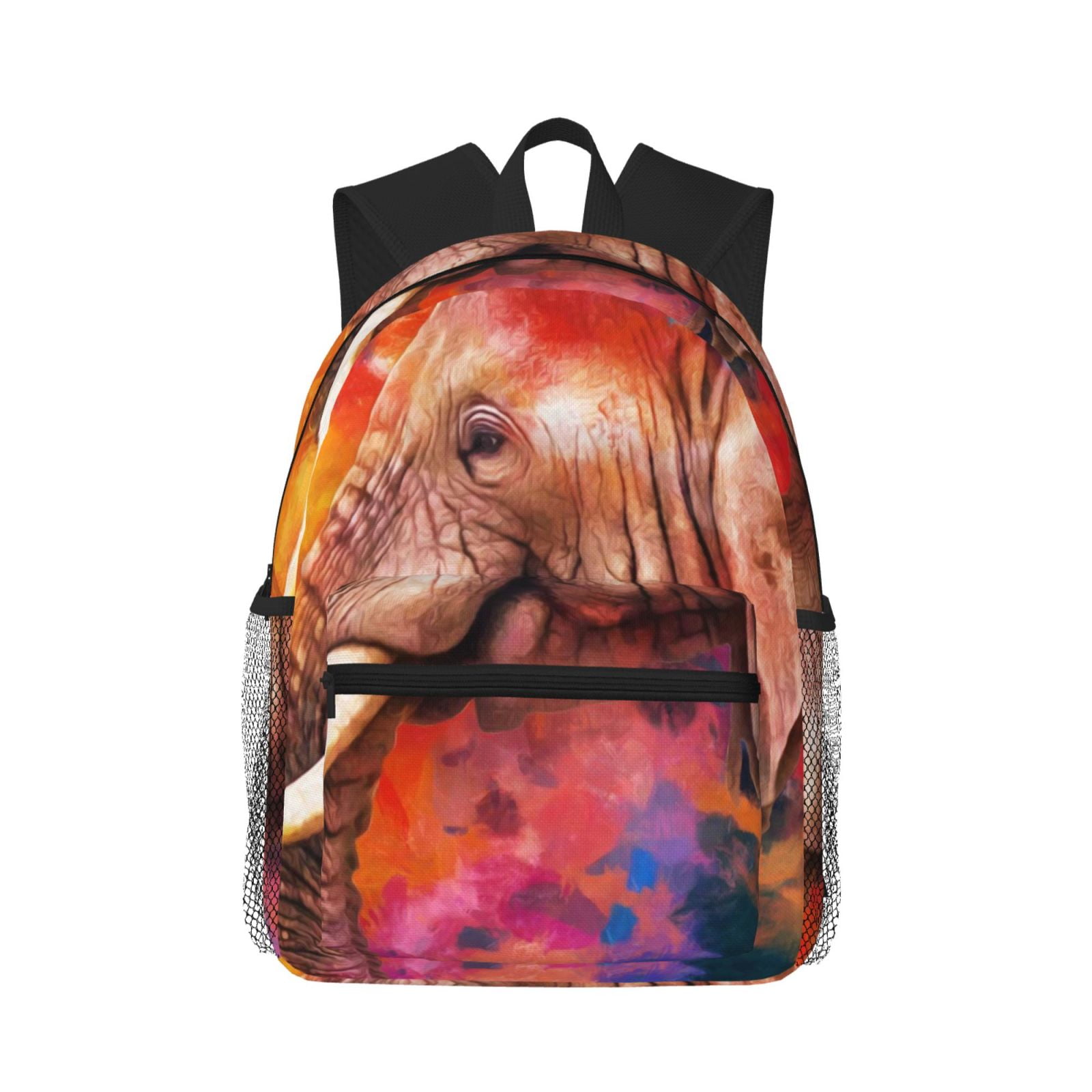 Fotbe Oil Paintings of Elephants Lightweight Casual Laptop Backpack for ...