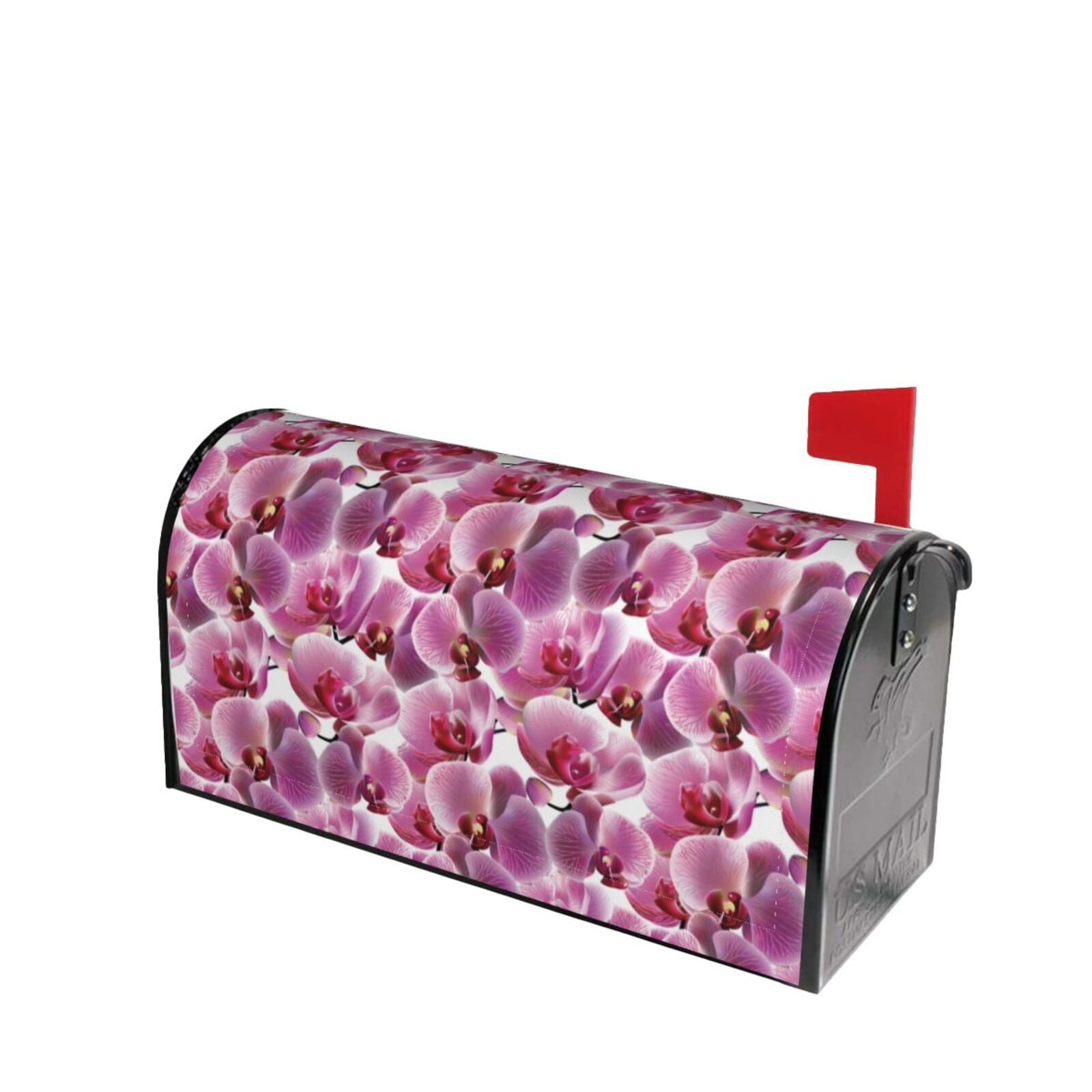 Fotbe Orchids Flowers Mailbox Covers Post Letter Box Cover Garden Decor ...