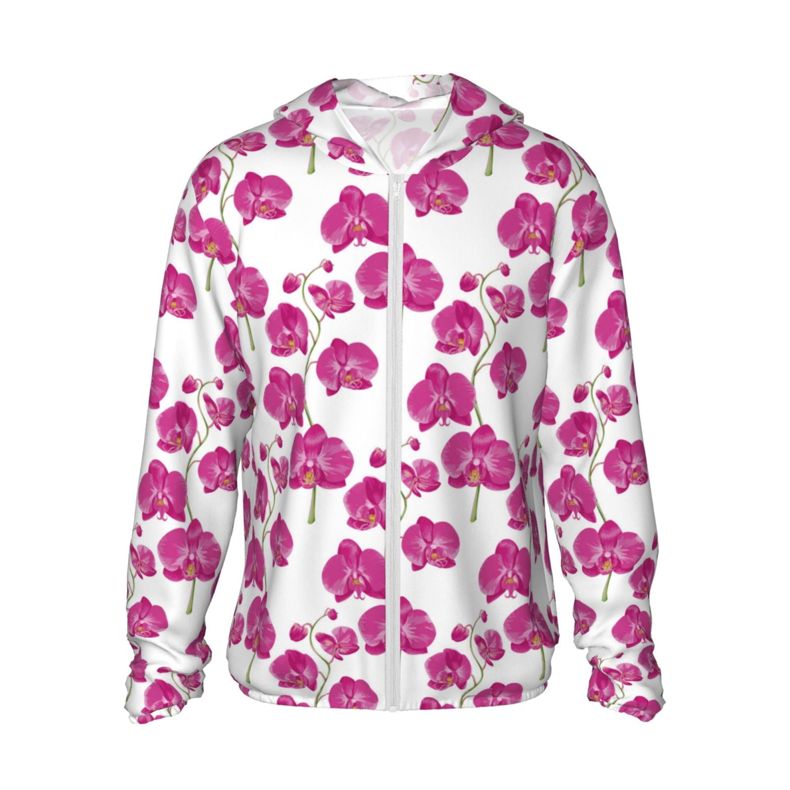 Fotbe Orchids Flowers Men's Women's UPF 50+ Sun Protection Jacket ...