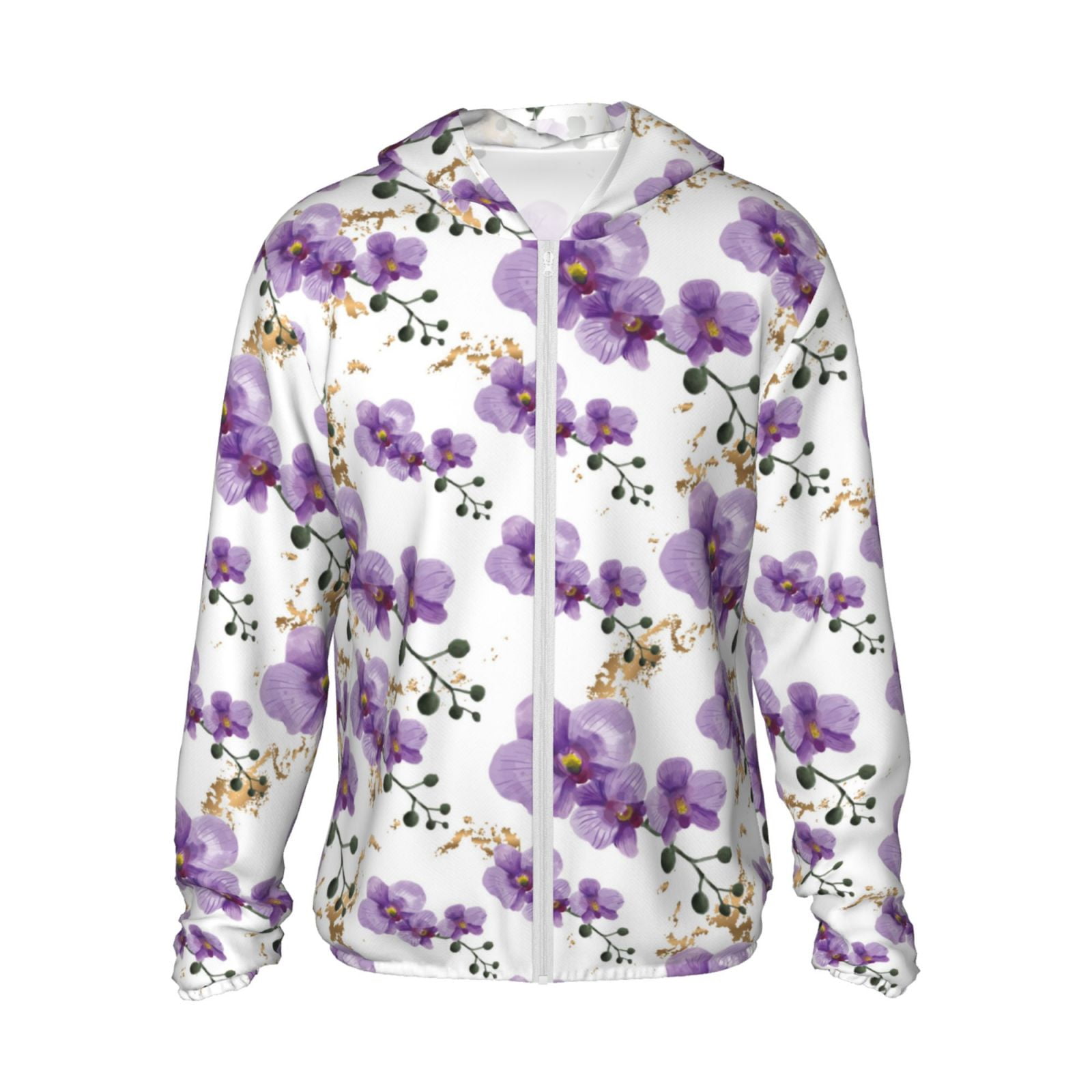 Fotbe Orchids Flowers Men's Women's UPF 50+ Sun Protection Jacket ...