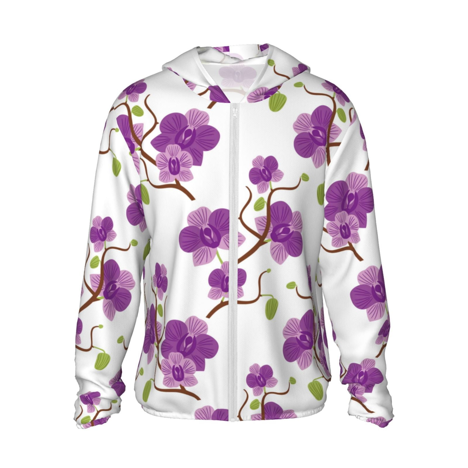 Fotbe Orchids Flowers Men's Women's UPF 50+ Sun Protection Jacket ...