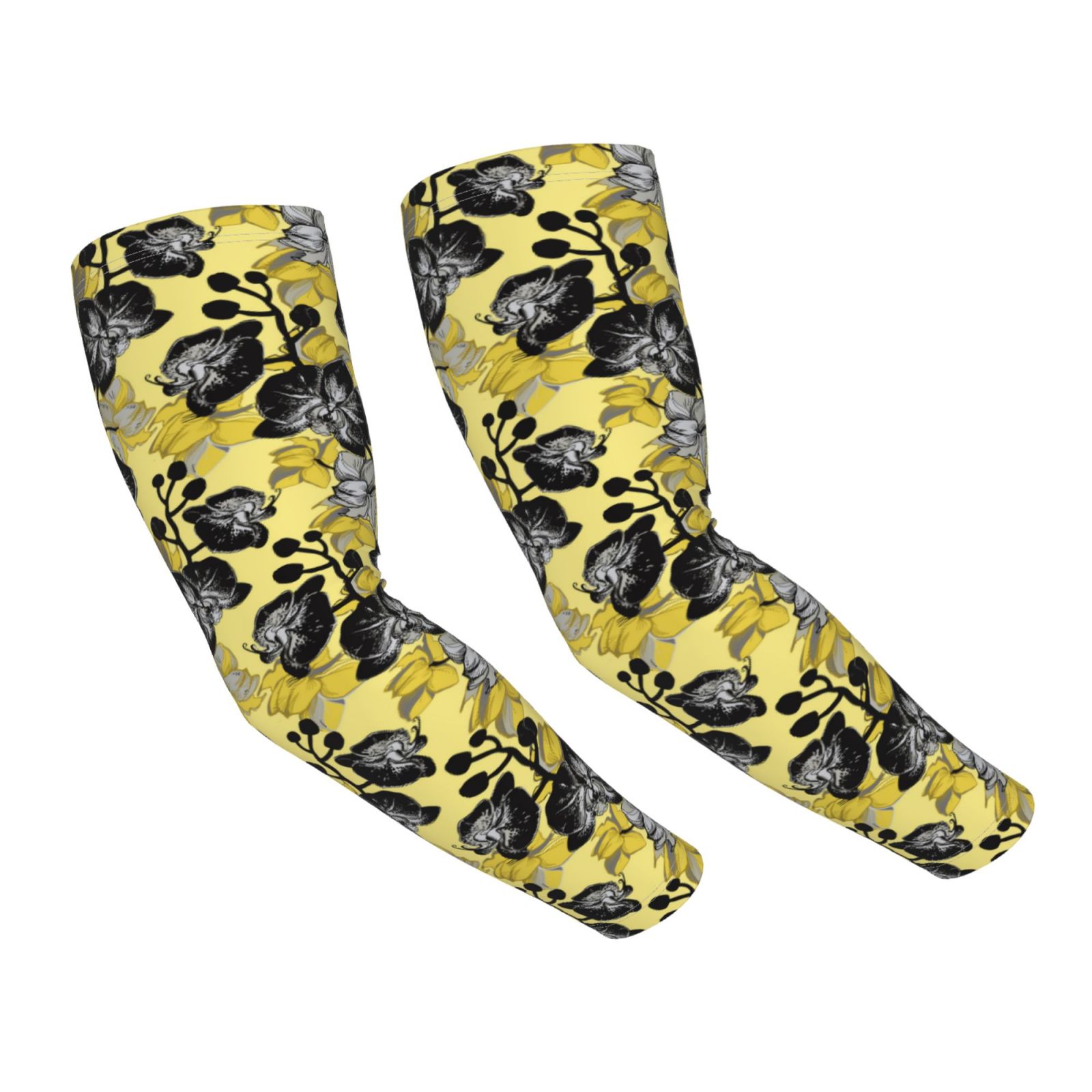 Fotbe Orchids Flowers UV Sun Protection Arm Sleeves - Tattoo Cover Up ...