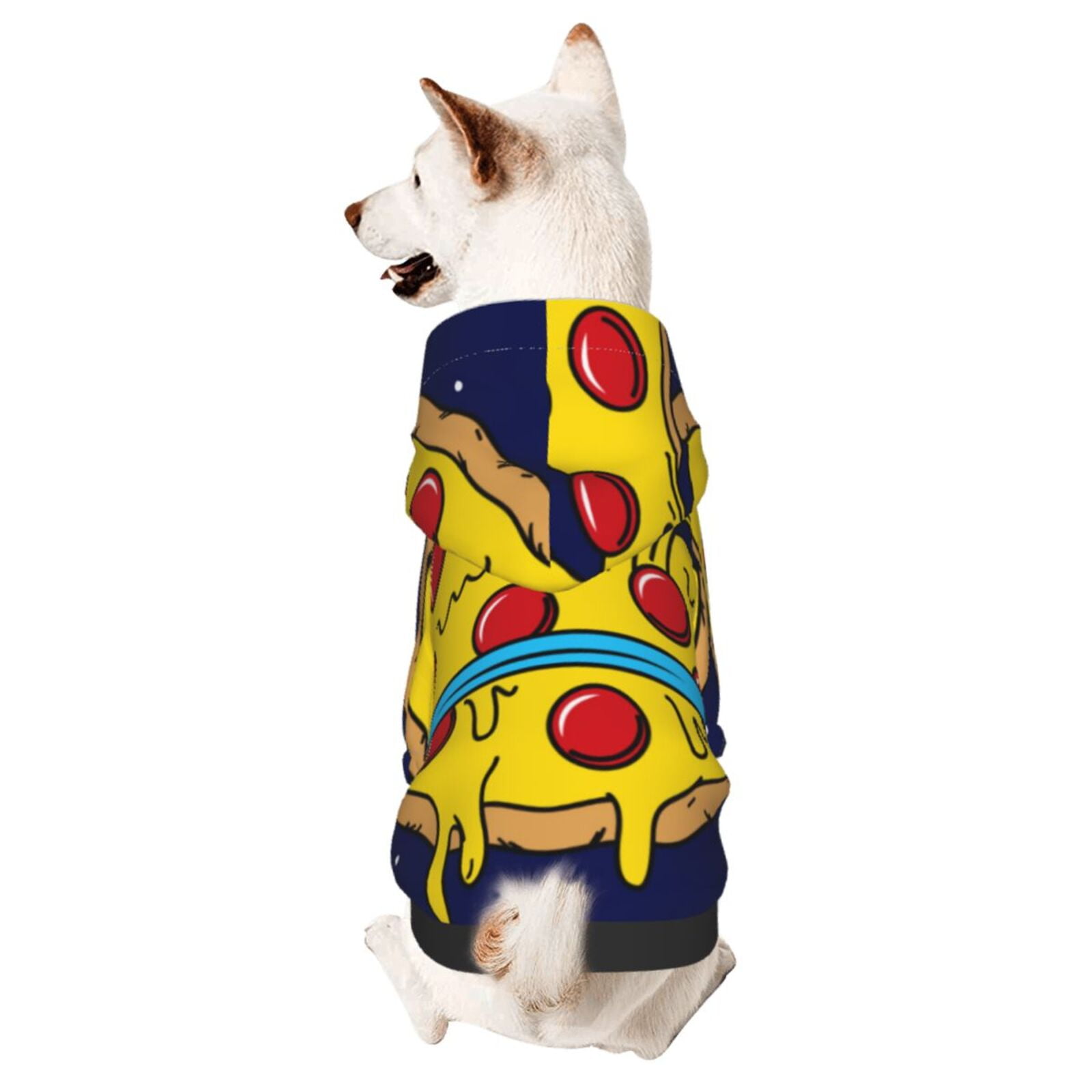 Fotbe PLANETA EN FORMA DE PIZZA Print Small Dog Sweater Hoodies Pet ...