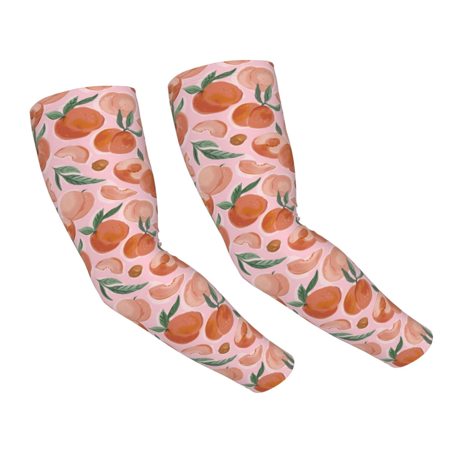 Fotbe Painting Peach UV Sun Protection Arm Sleeves - Tattoo Cover Up ...