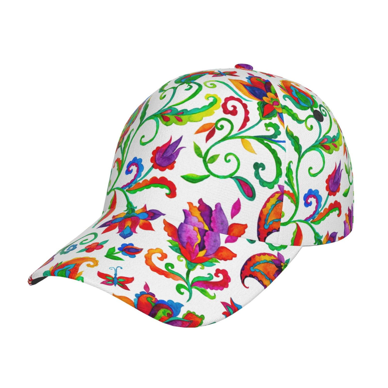 Fotbe Paisley Baseball Cap, Paisley Print Dad Hat,Outdoor Hat ...