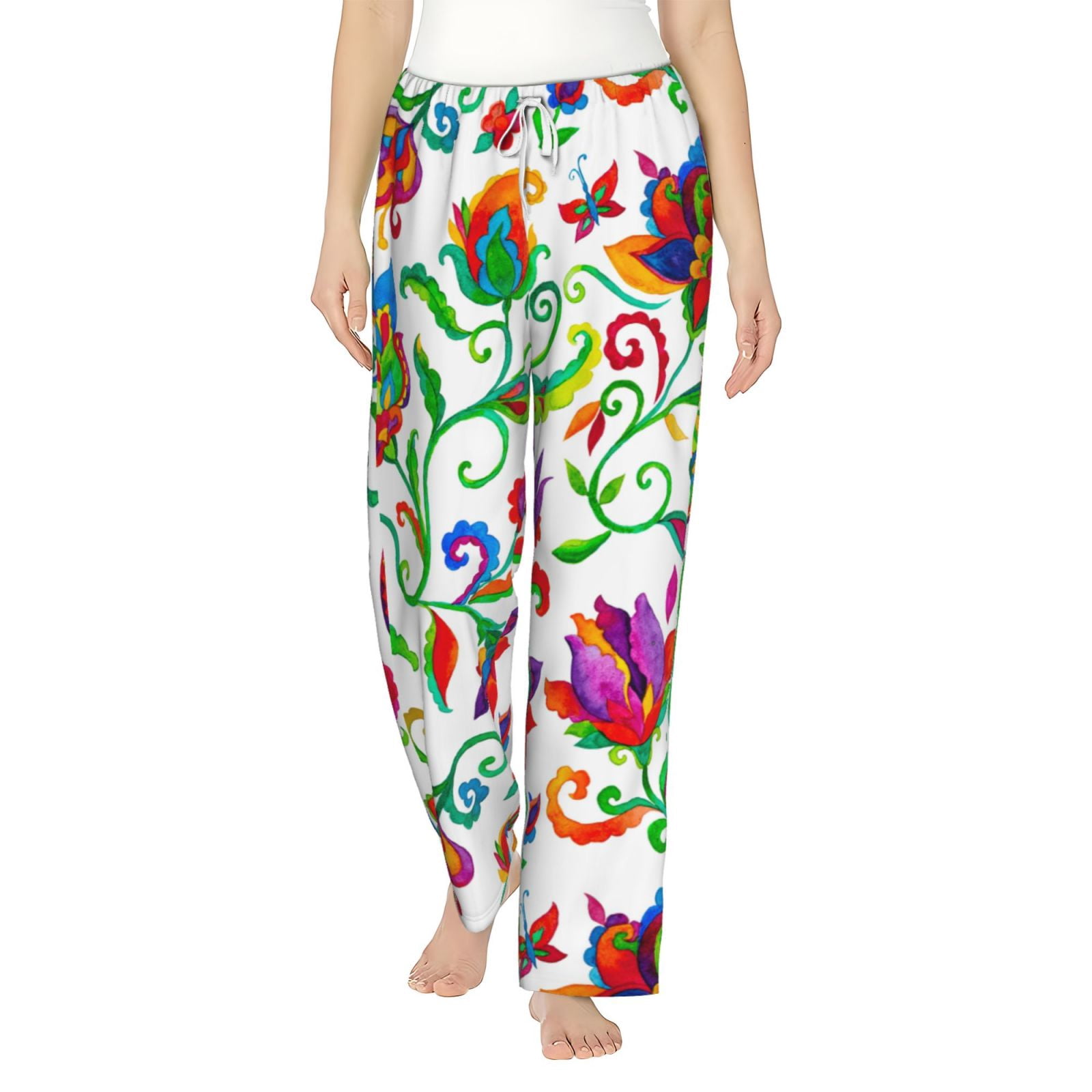 Fotbe Paisley Women's Pajama Pants,Sleepwear Pants,Pj Bottoms ...