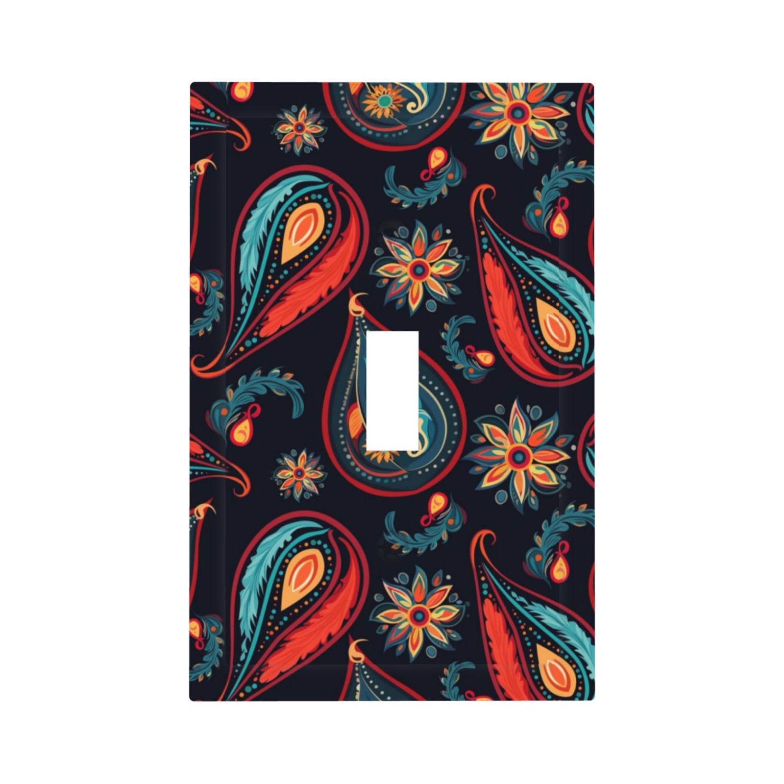 Fotbe Paisley1 Print Duplex Receptacle Wall Plate, 1-Gang 5.0" x3.0 ...