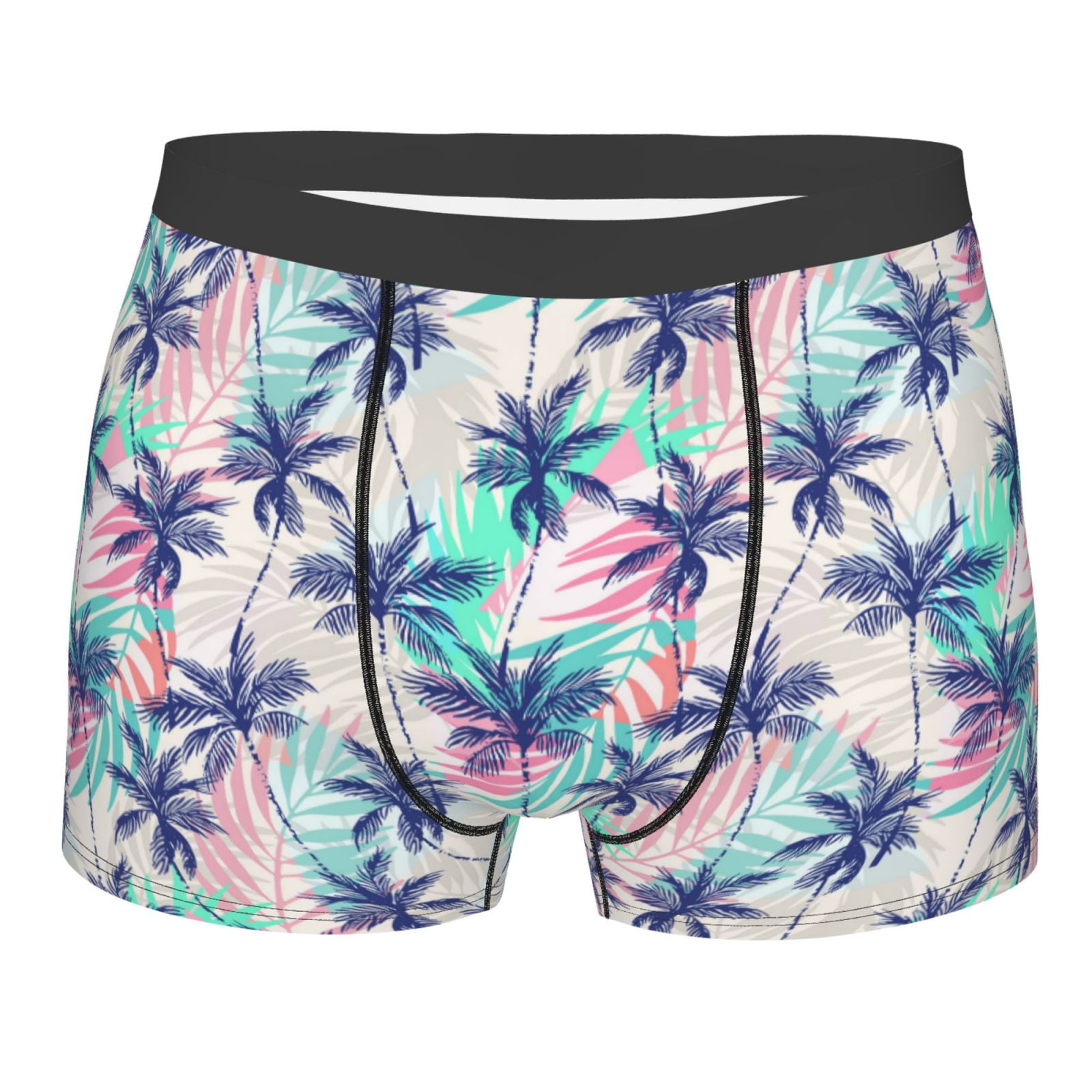 Fotbe Palm Leaves Men’s Total Support Pouch Boxer Briefs, X-Temp ...