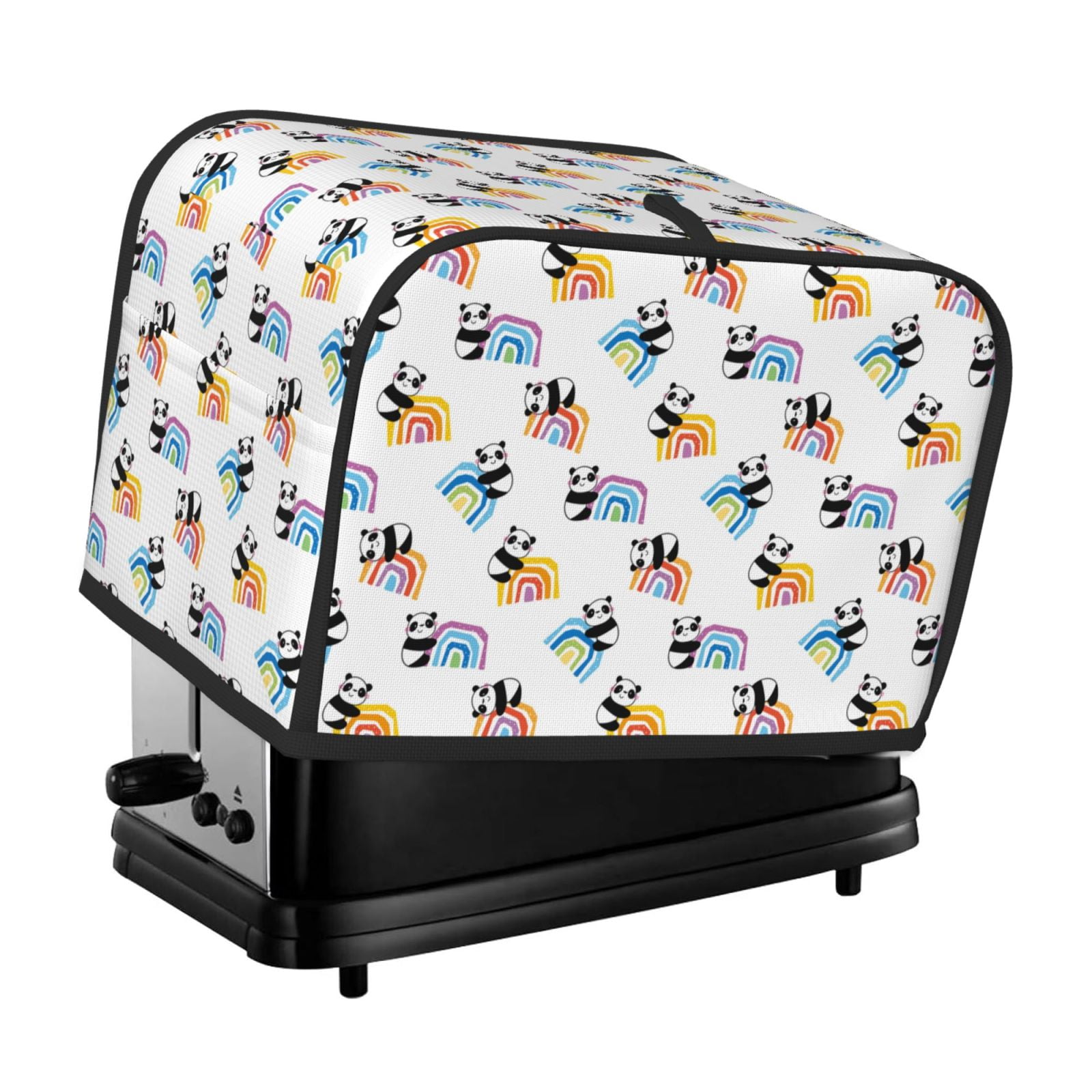Fotbe Panda And Rainbow for Two Slice Toaster Cover, Fingerprint ...