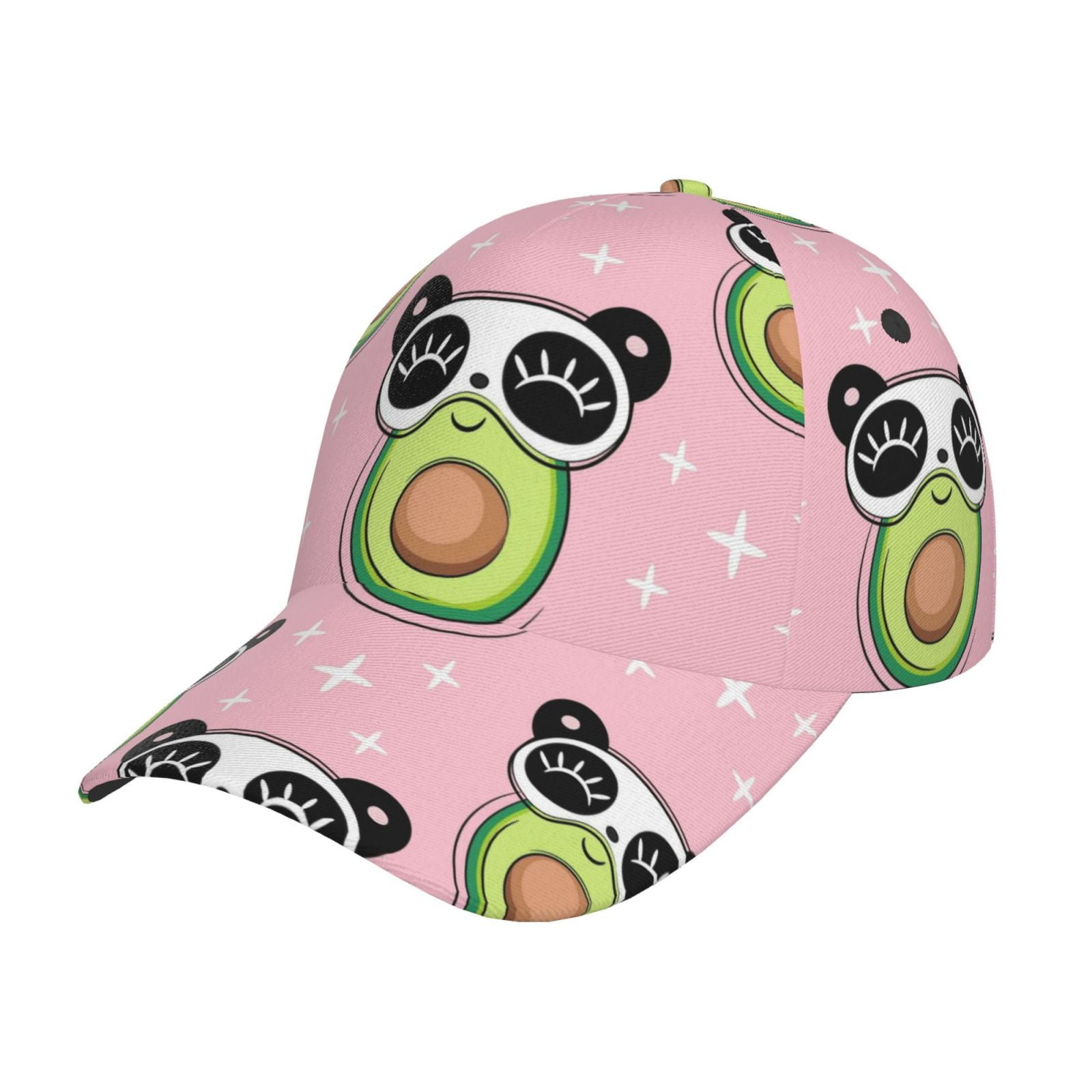 Fotbe Panda Avocado Baseball Cap, Panda Avocado Print Dad Hat,Outdoor ...