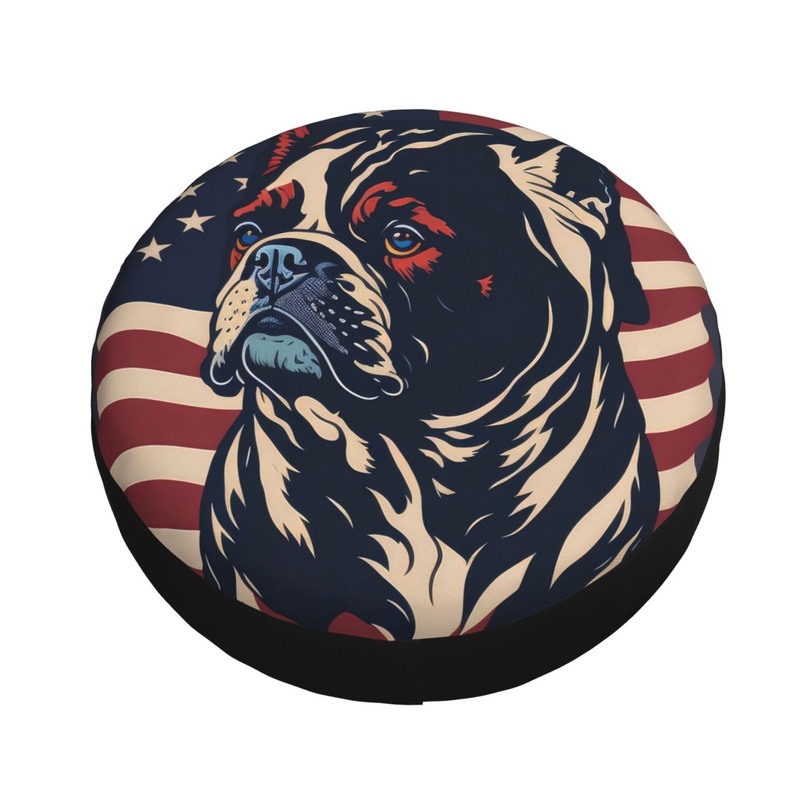 Fotbe Patriotic Bulldog Art Spare Tire Cover Thickening Universal Fit ...