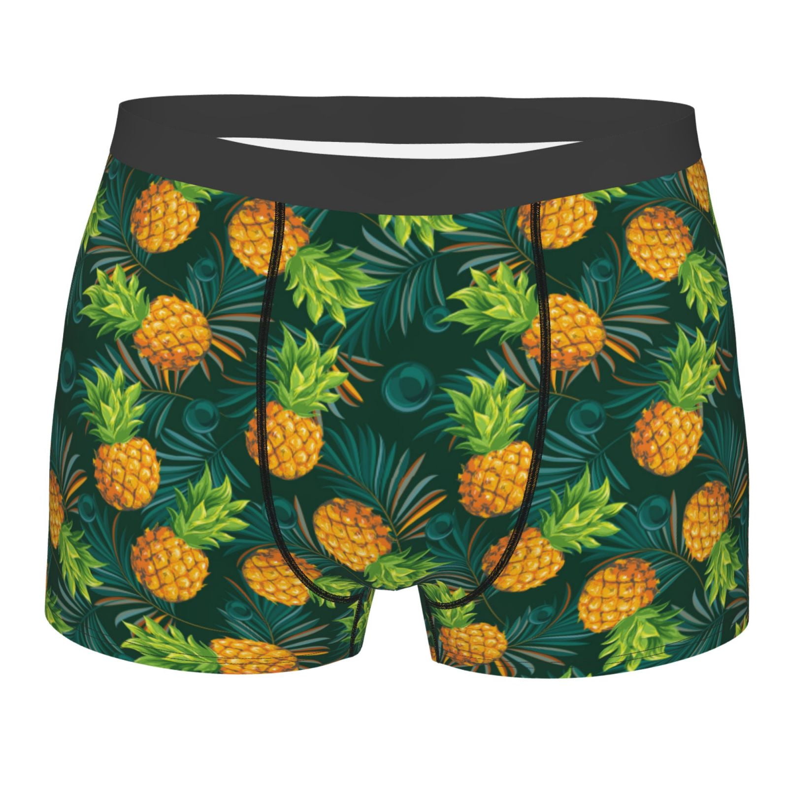 Fotbe Pineapples with Palm Leaves Men’s Total Support Pouch Boxer ...