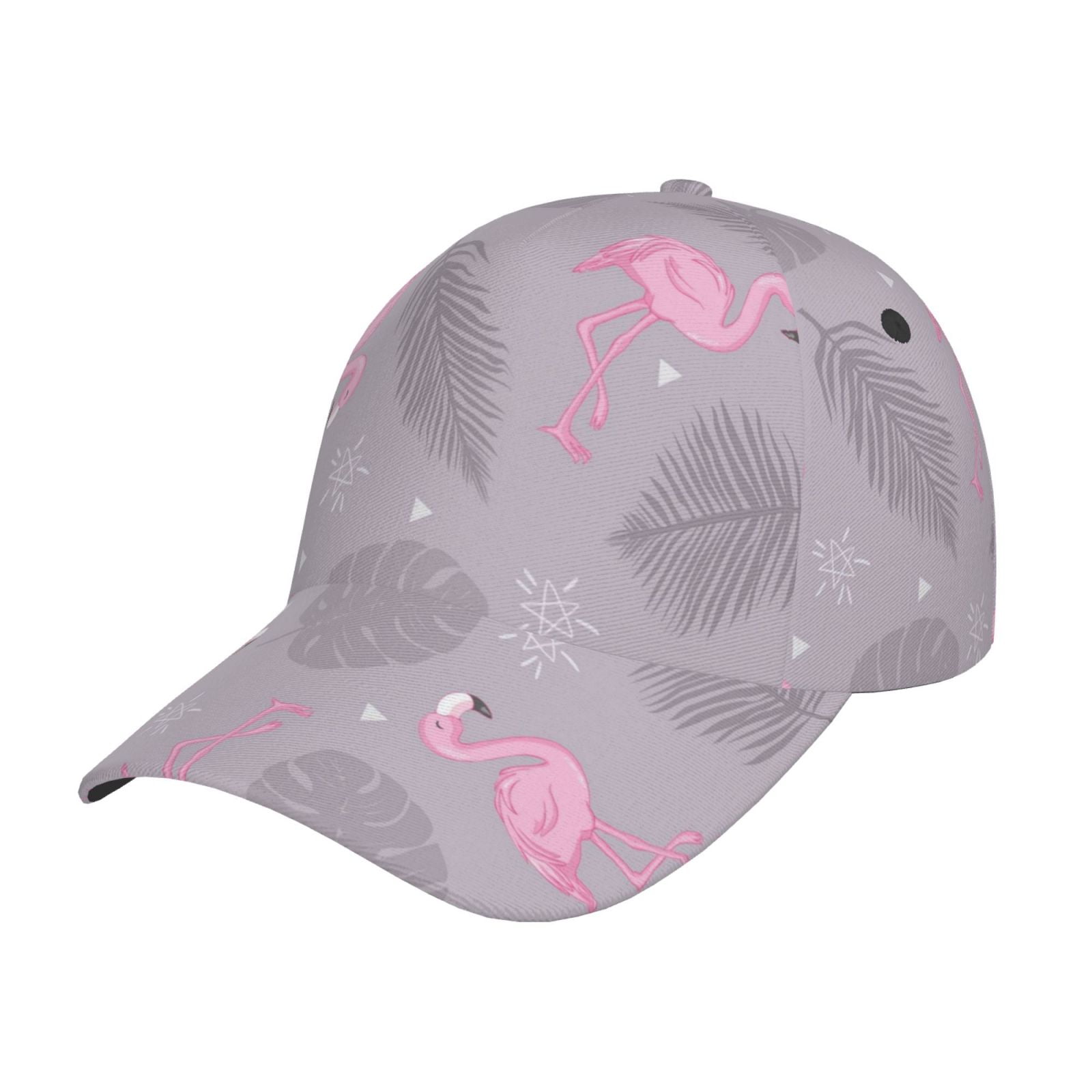 Fotbe Pink Flamingo Baseball Cap, Pink Flamingo Print Dad Hat,Outdoor ...