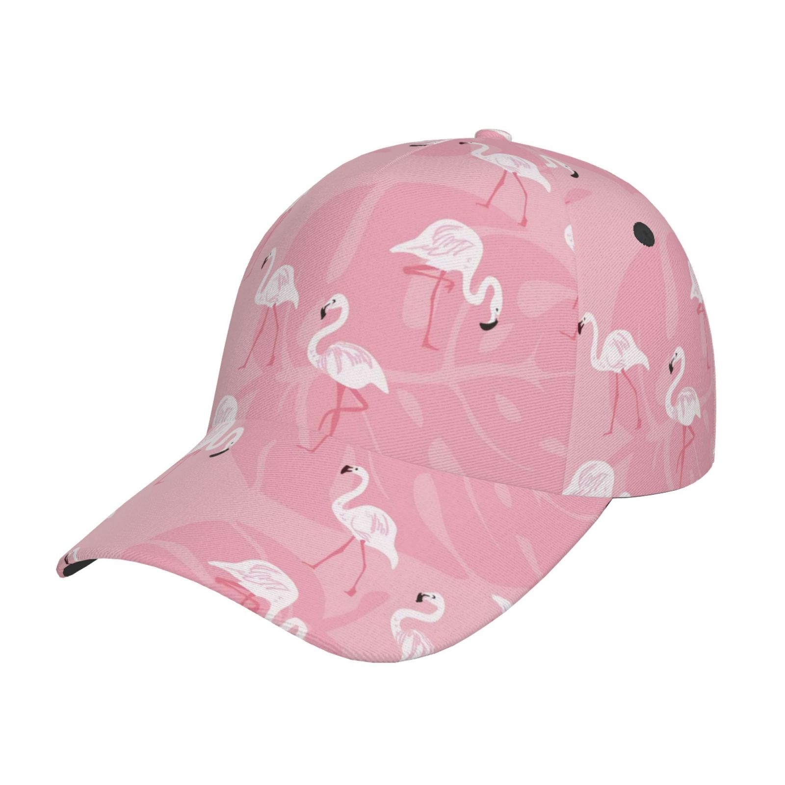 Fotbe Pink Flamingos And Flowers Baseball Cap, Pink Flamingos And ...