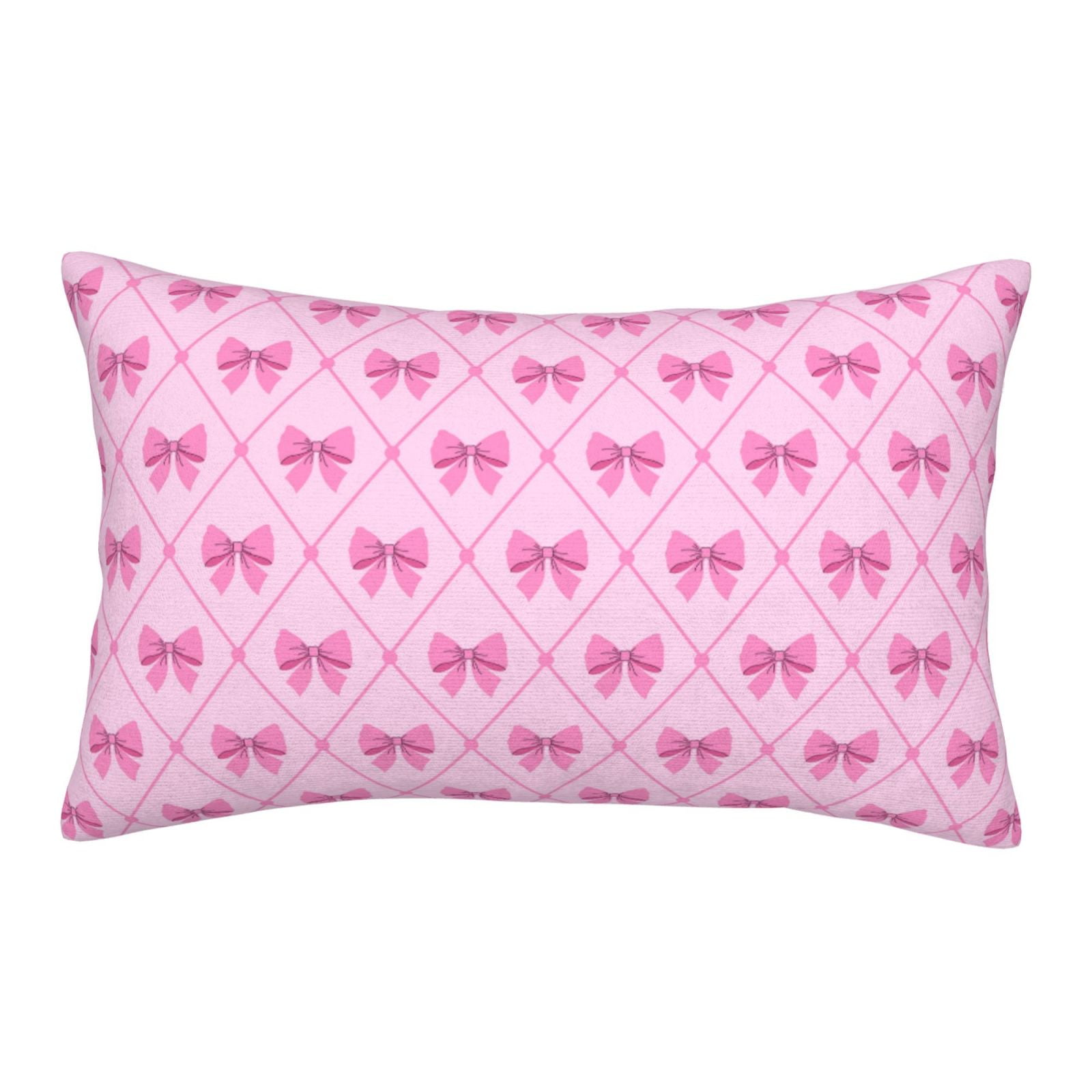 Fotbe Pink bows Pattern Pillow Cases - Envelope Closure - Luxury, Extra ...