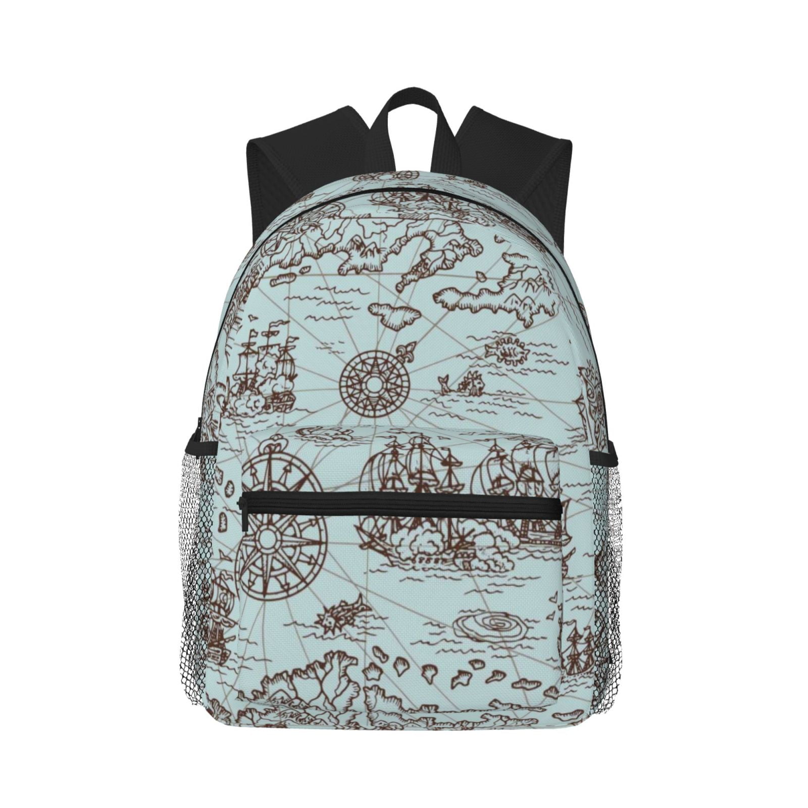 Fotbe Pirate Adventure Map Lightweight Casual Laptop Backpack for Men ...