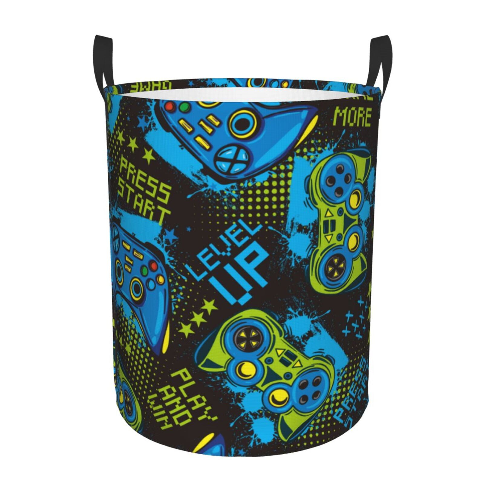 Fotbe Play Game Laundry Basket with Handles, Waterproof Large Laundry ...