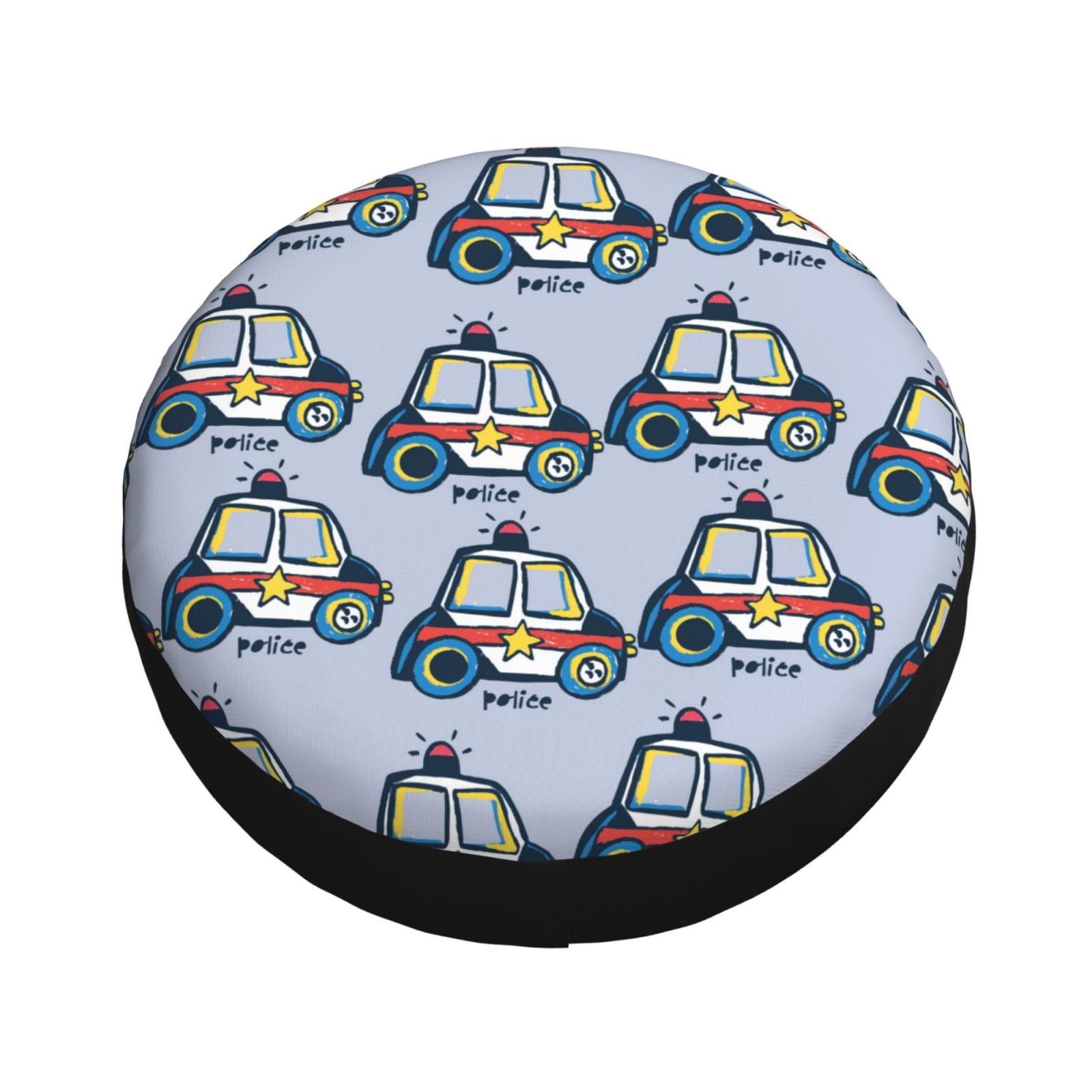 Fotbe Police Car Spare Tire Cover Thickening Universal Fit for Jeep ...