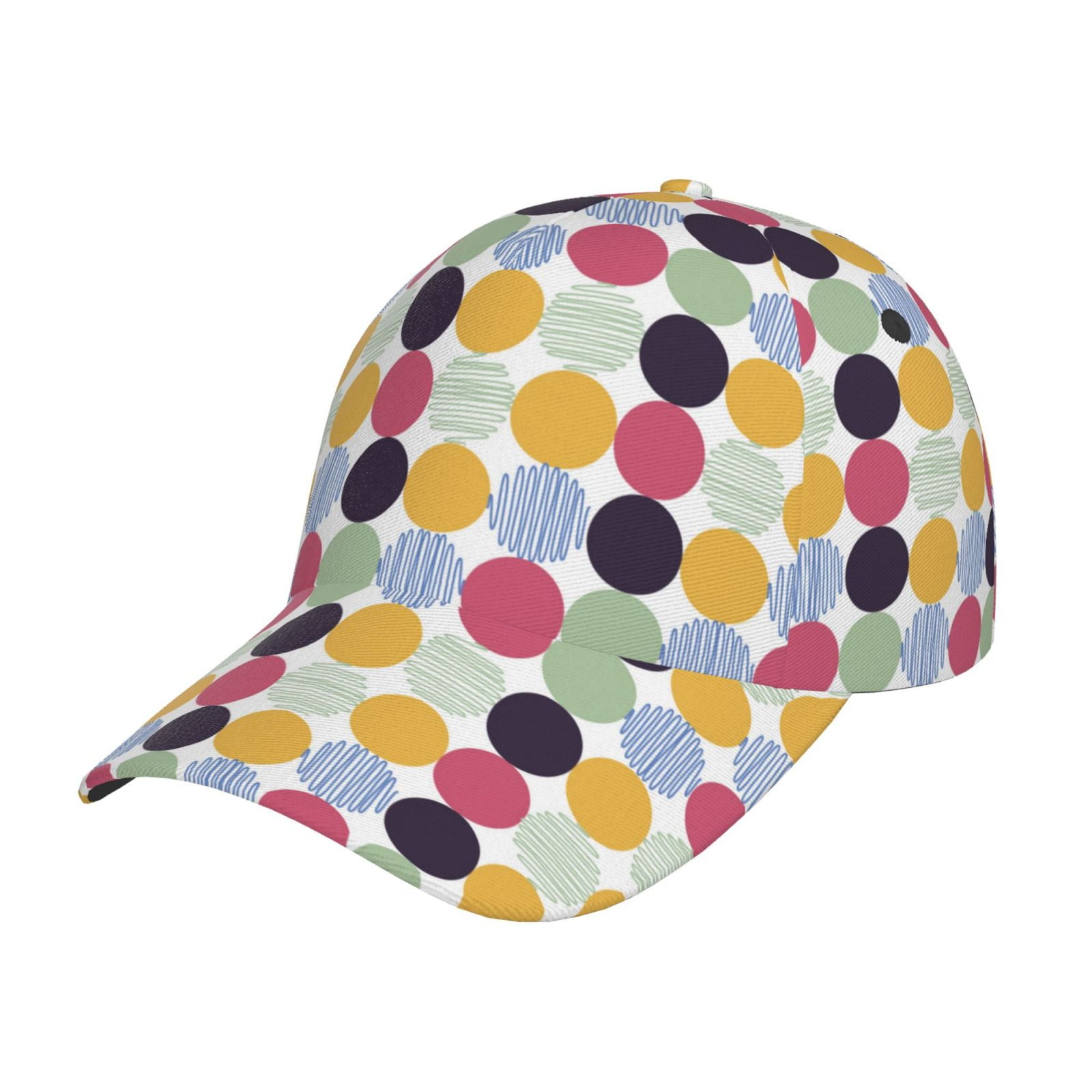Fotbe Polka Dot Baseball Cap, Polka Dot Print Dad Hat,Outdoor Hat ...