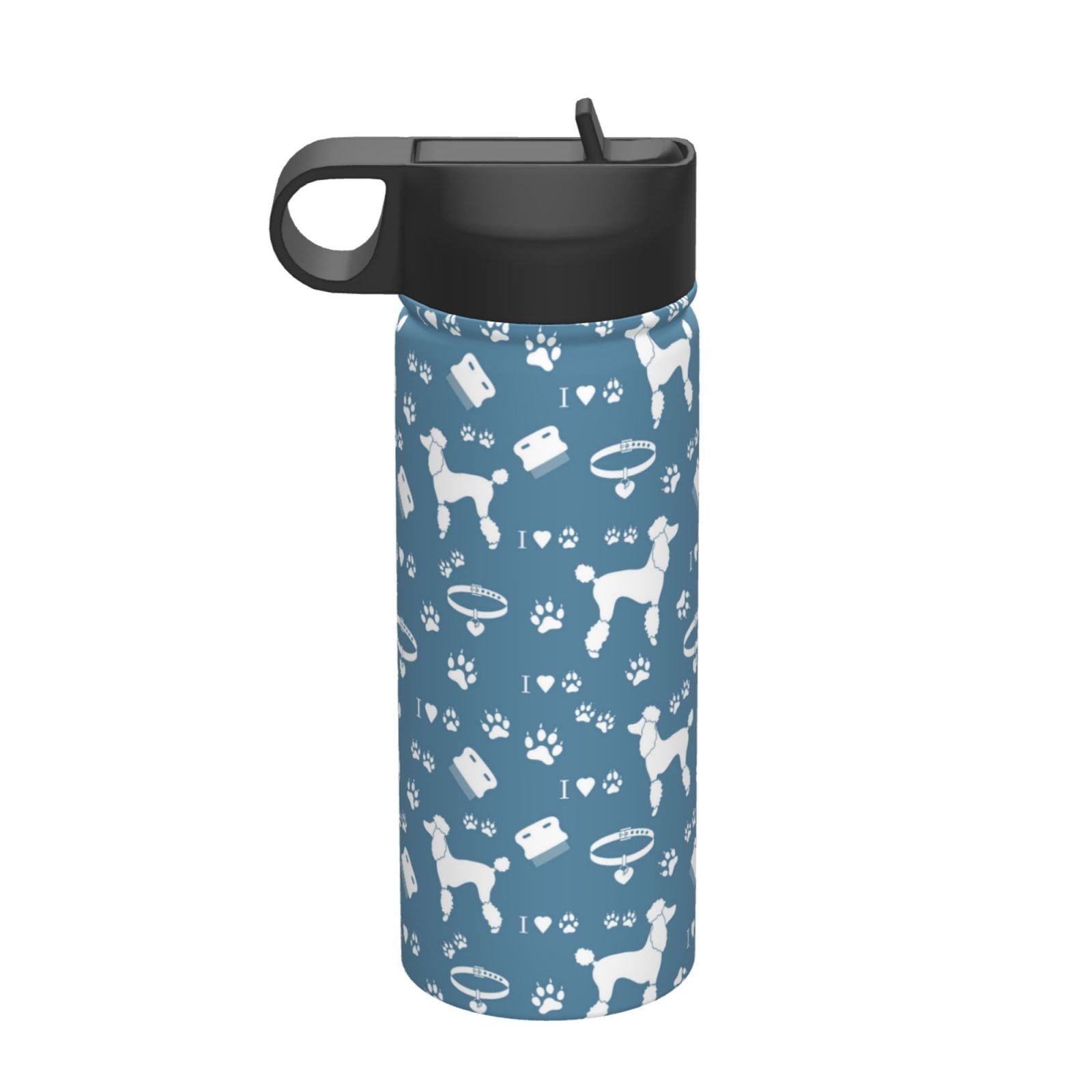 Fotbe Poodle Dog Pattern 18oz Sports Insulated Kettle Stainless Steel ...