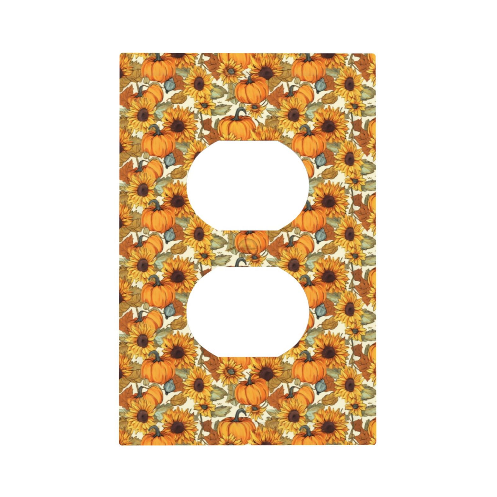 Fotbe Pumpkins And Sunflowers A Print Duplex Receptacle Wall Plate, 1 ...