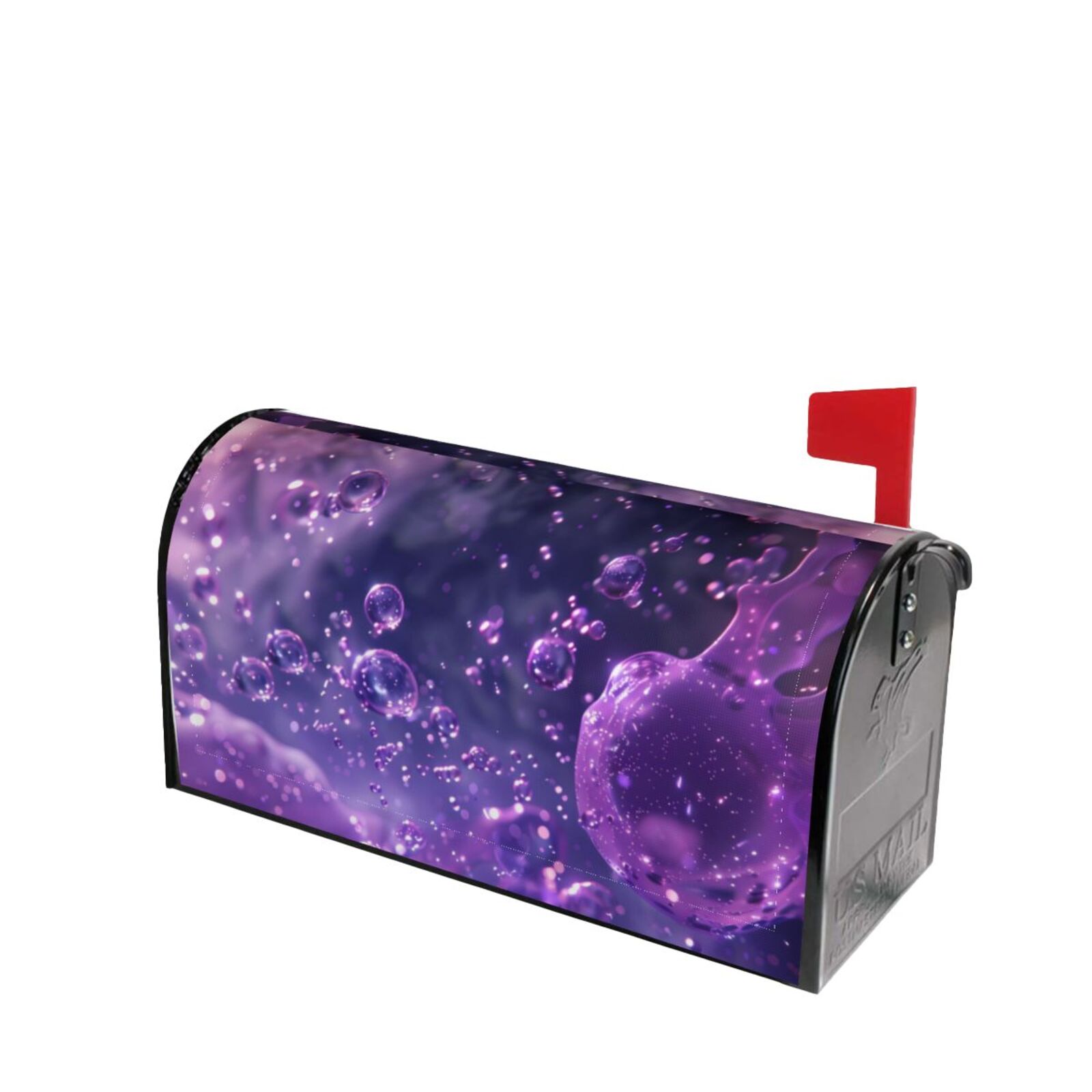 Fotbe Purple Bubble Abstract Art Mailbox Covers Post Letter Box Cover ...
