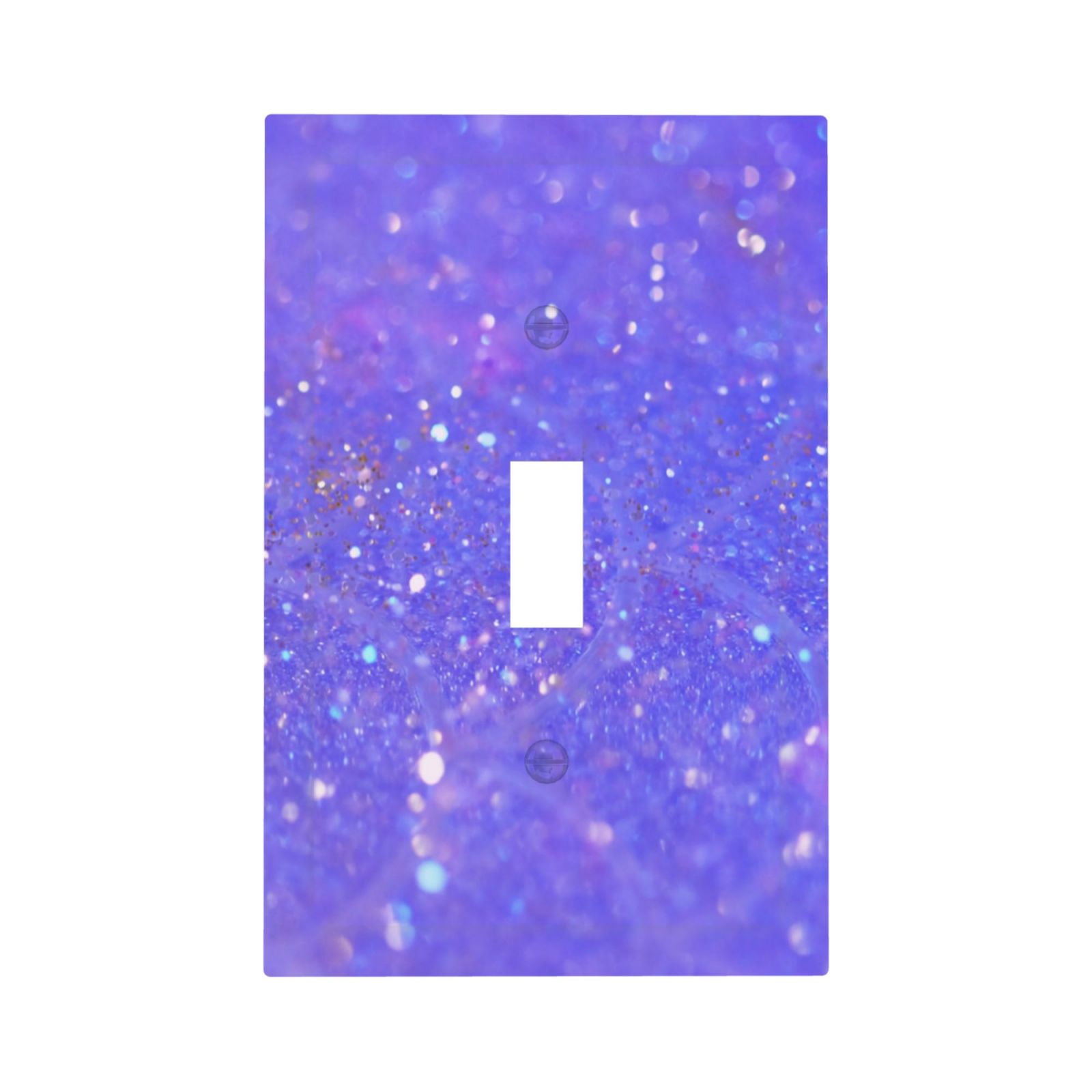 Fotbe Purple Glitter Print Duplex Receptacle Wall Plate, 1-Gang 5.0" x3 ...