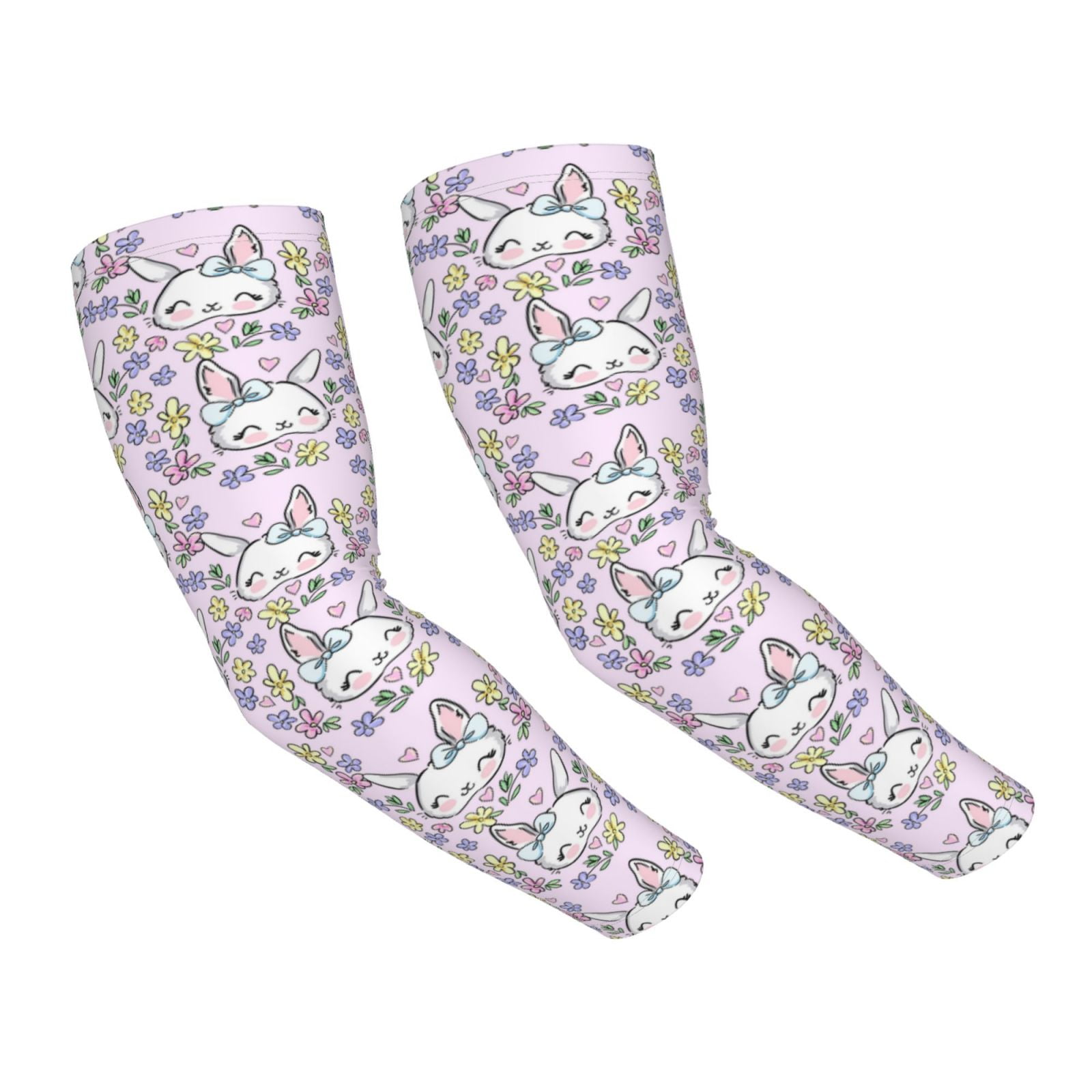 Fotbe Purple Rabbit UV Sun Protection Arm Sleeves - Tattoo Cover Up ...