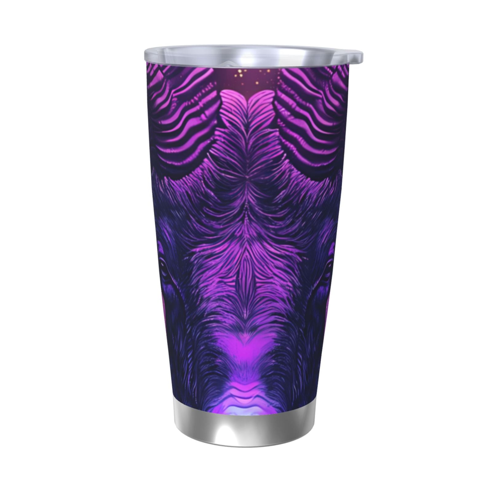 Fotbe Purple Starry Sky Antelope Pattern 20 oz Tumbler Stainless Steel ...