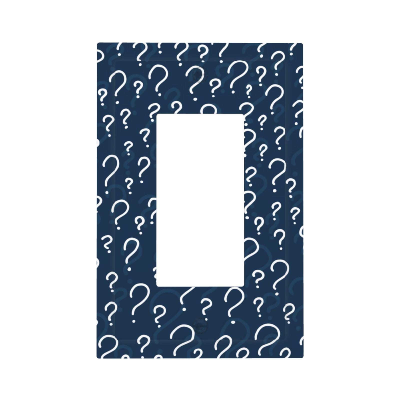 Fotbe Question Marks Print Duplex Receptacle Wall Plate, 1-Gang 5.0" x3 ...