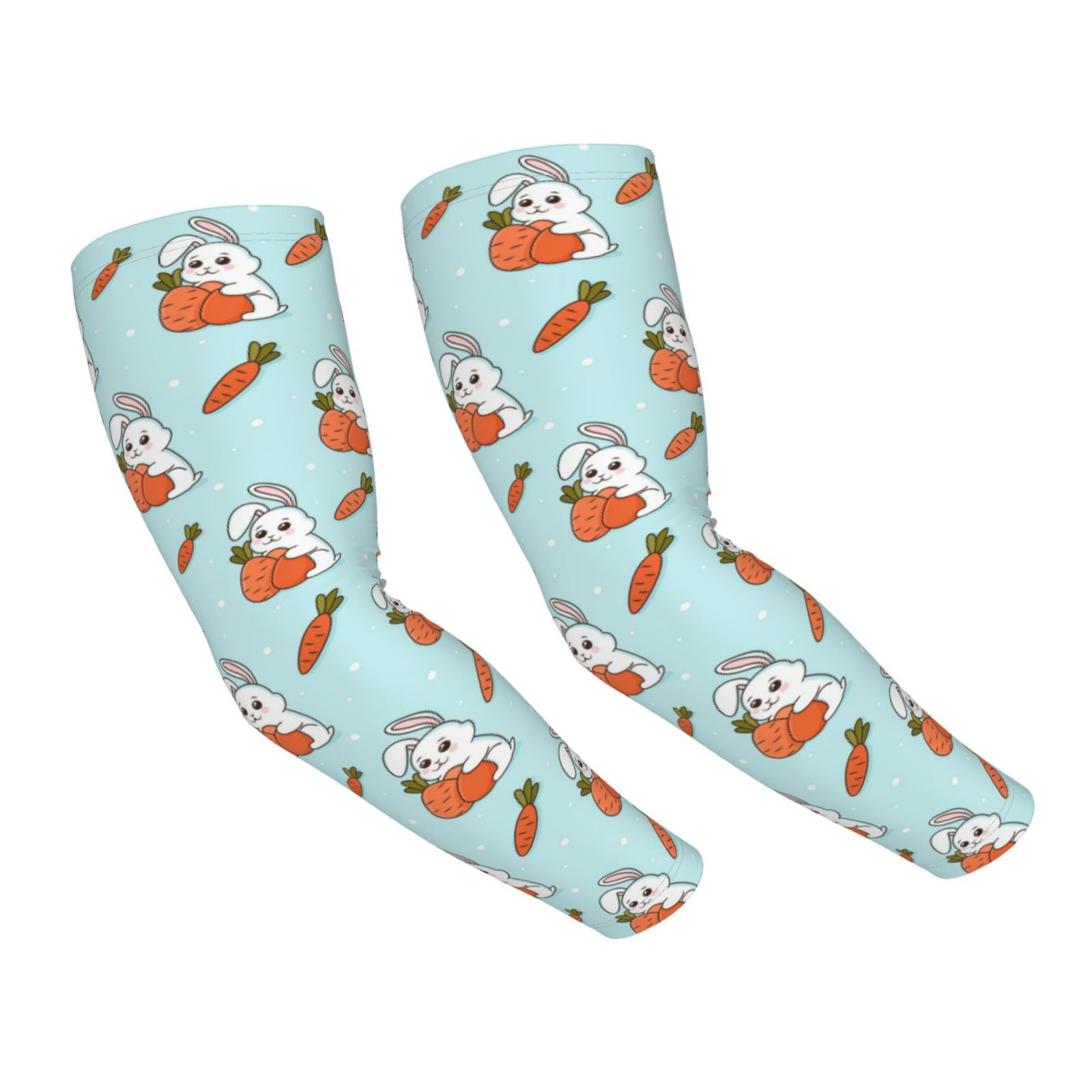 Fotbe Rabbit Is Eating Carrots UV Sun Protection Arm Sleeves - Tattoo ...