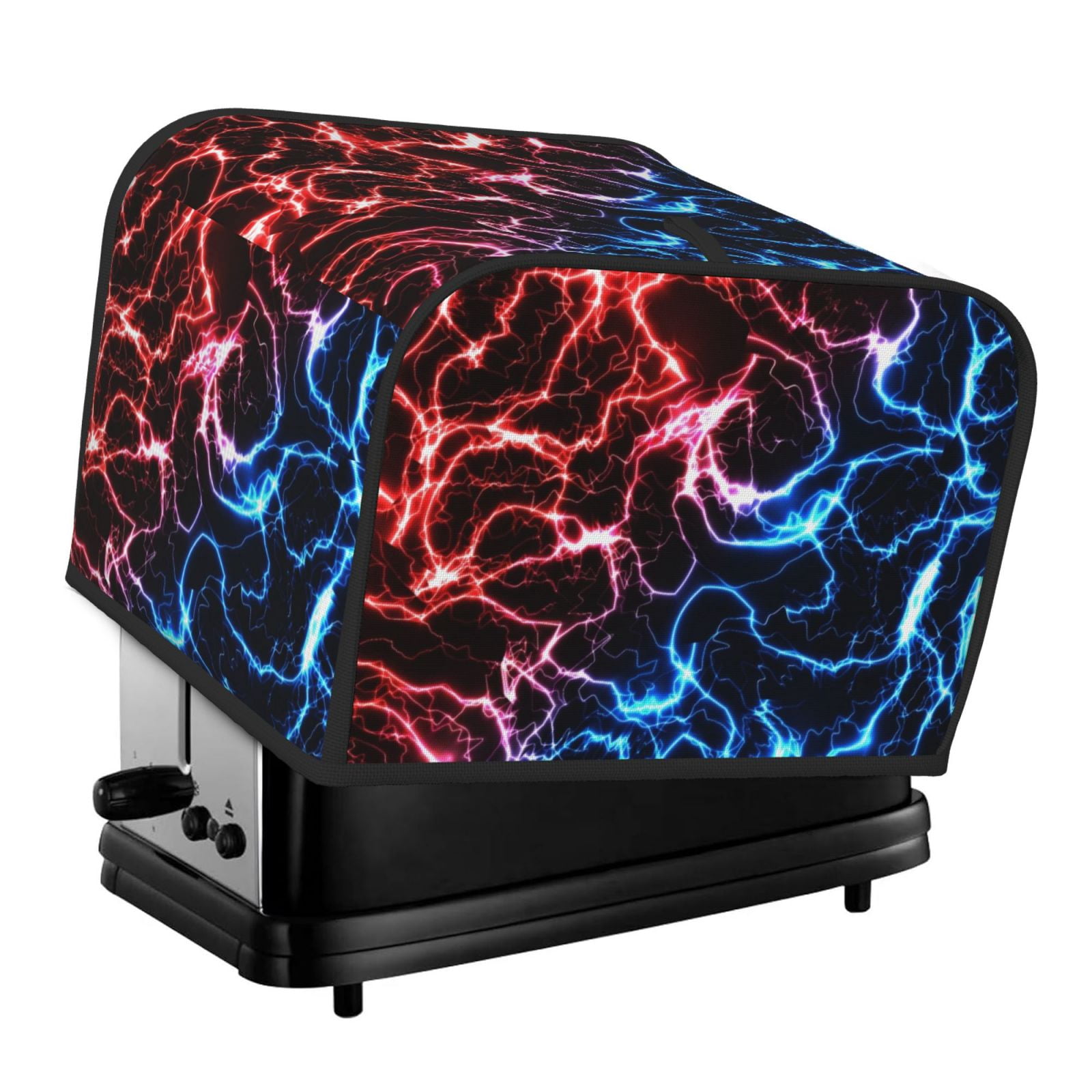 Fotbe Red And Blue Lightning for Four Slice Toaster Cover, Fingerprint ...