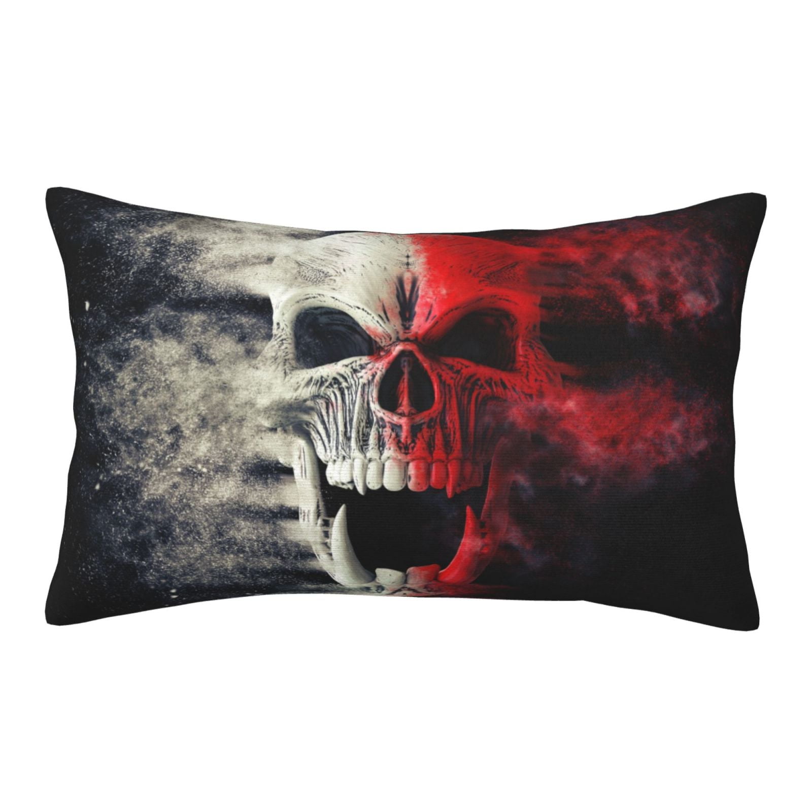 Fotbe Red And White Screaming Demon Skull Pillow Cases - Envelope ...
