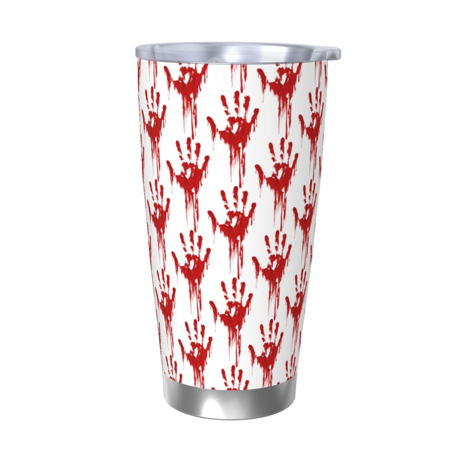 Fotbe Red Bloody Scary Hands Pattern 20 oz Tumbler Stainless Steel ...