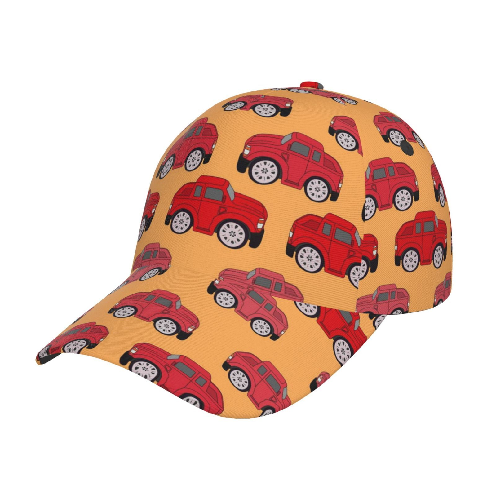 Fotbe Red Cars Baseball Cap, Red Cars Print Dad Hat,Outdoor Hat ...