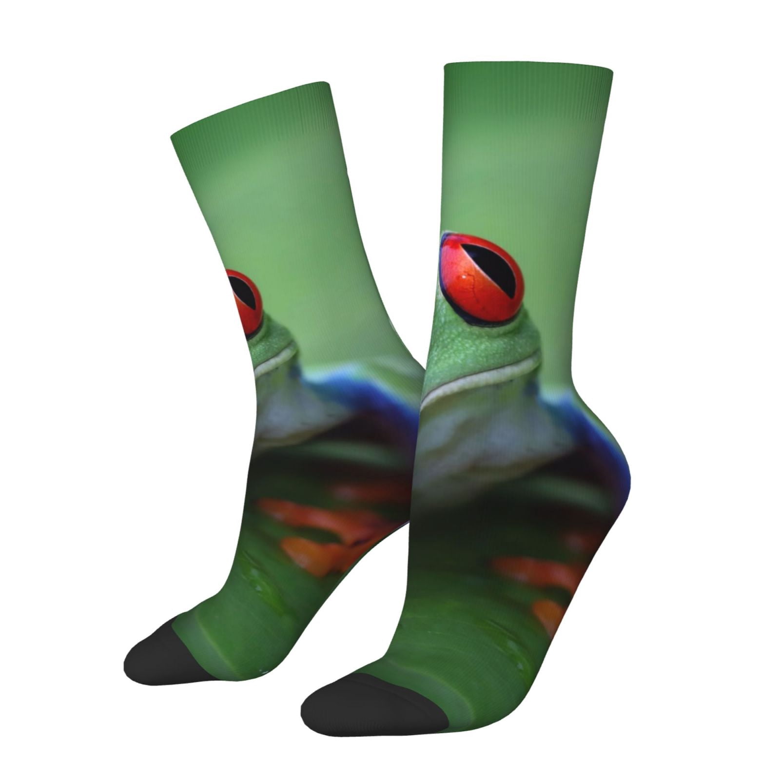 Fotbe Red-Eyed Tree Frog-1 Pattern Long Socks for Men & Women ...