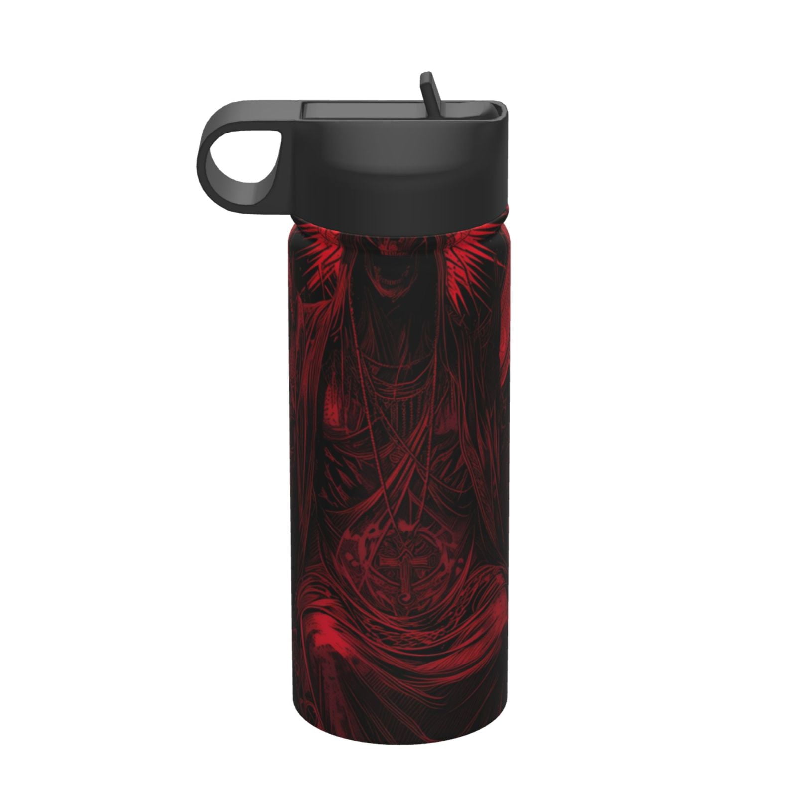Fotbe Red Gothic Skeleton Throne Pattern 18oz Sports Insulated Kettle ...