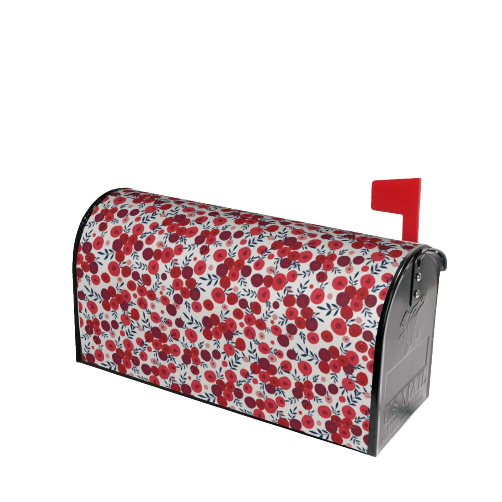 Fotbe Red Hawthorn Mailbox Covers Post Letter Box Cover Garden Decor ...