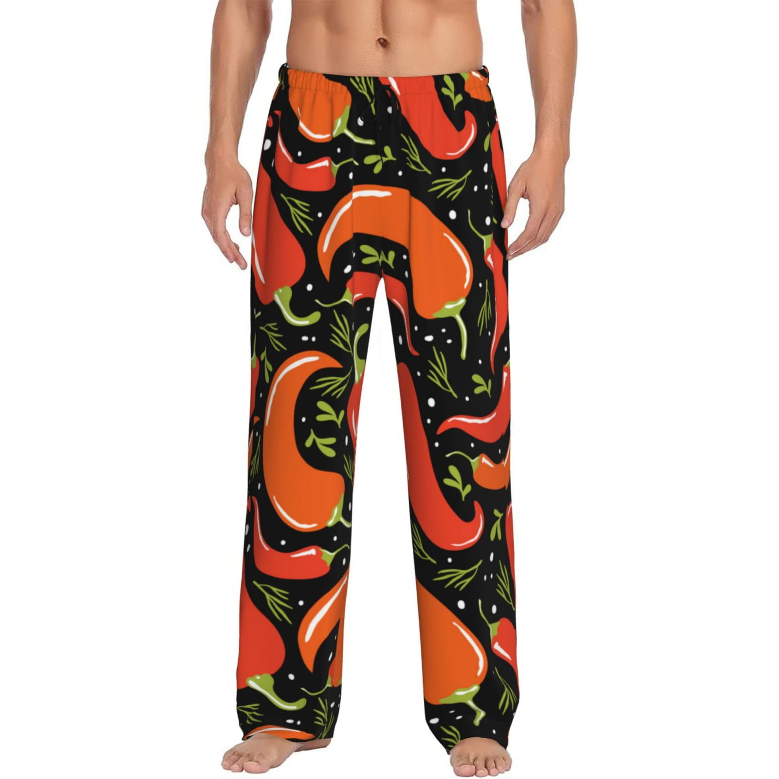 Fotbe Red Hot Chili Men's Pajama Pants,Sleepwear Pants,Pj Bottoms ...